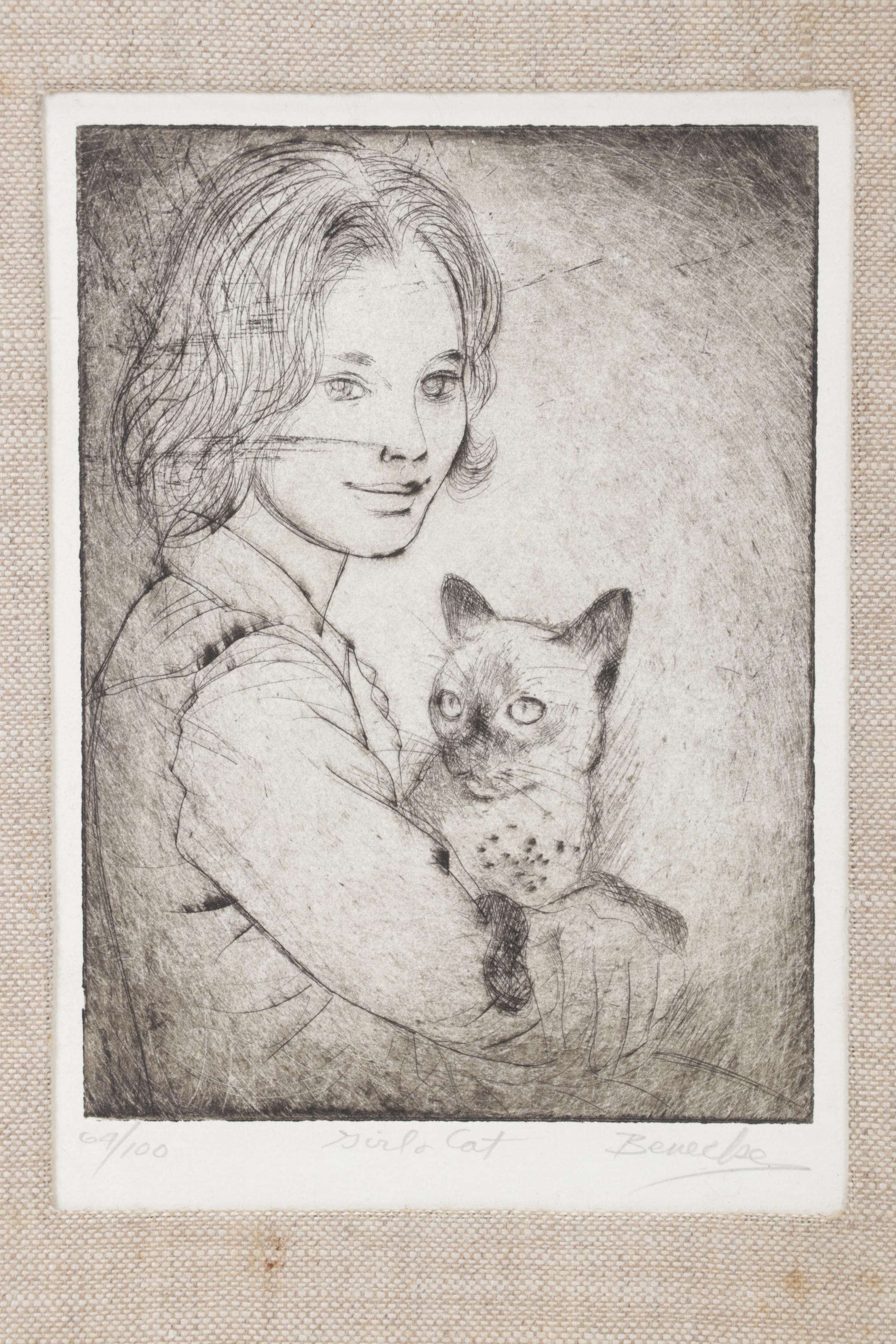 William Benecke Portrait Etching With Offset Lithograph After Albrecht ...