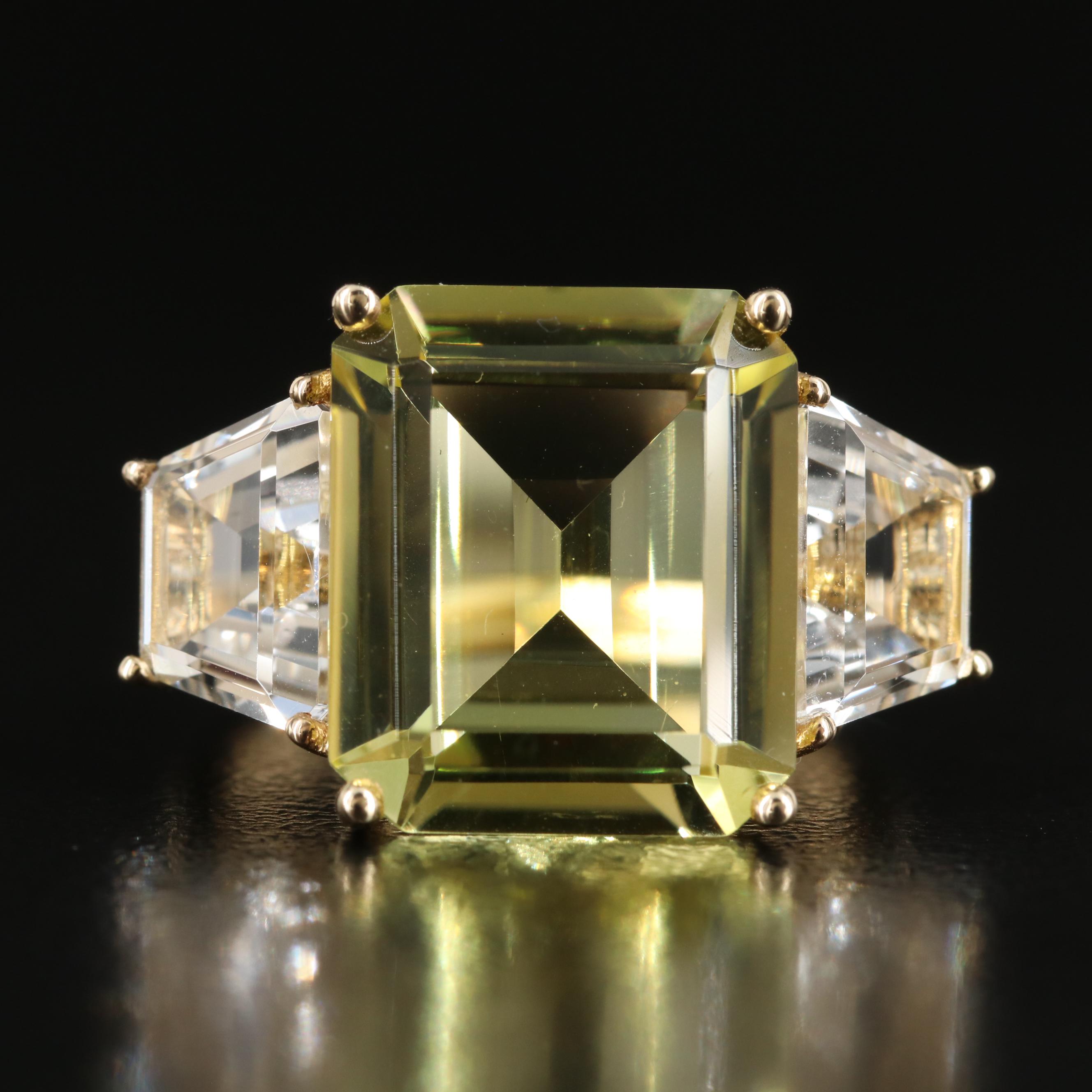EFFY 14K Citrine and White Topaz Ring | Everything But The House
