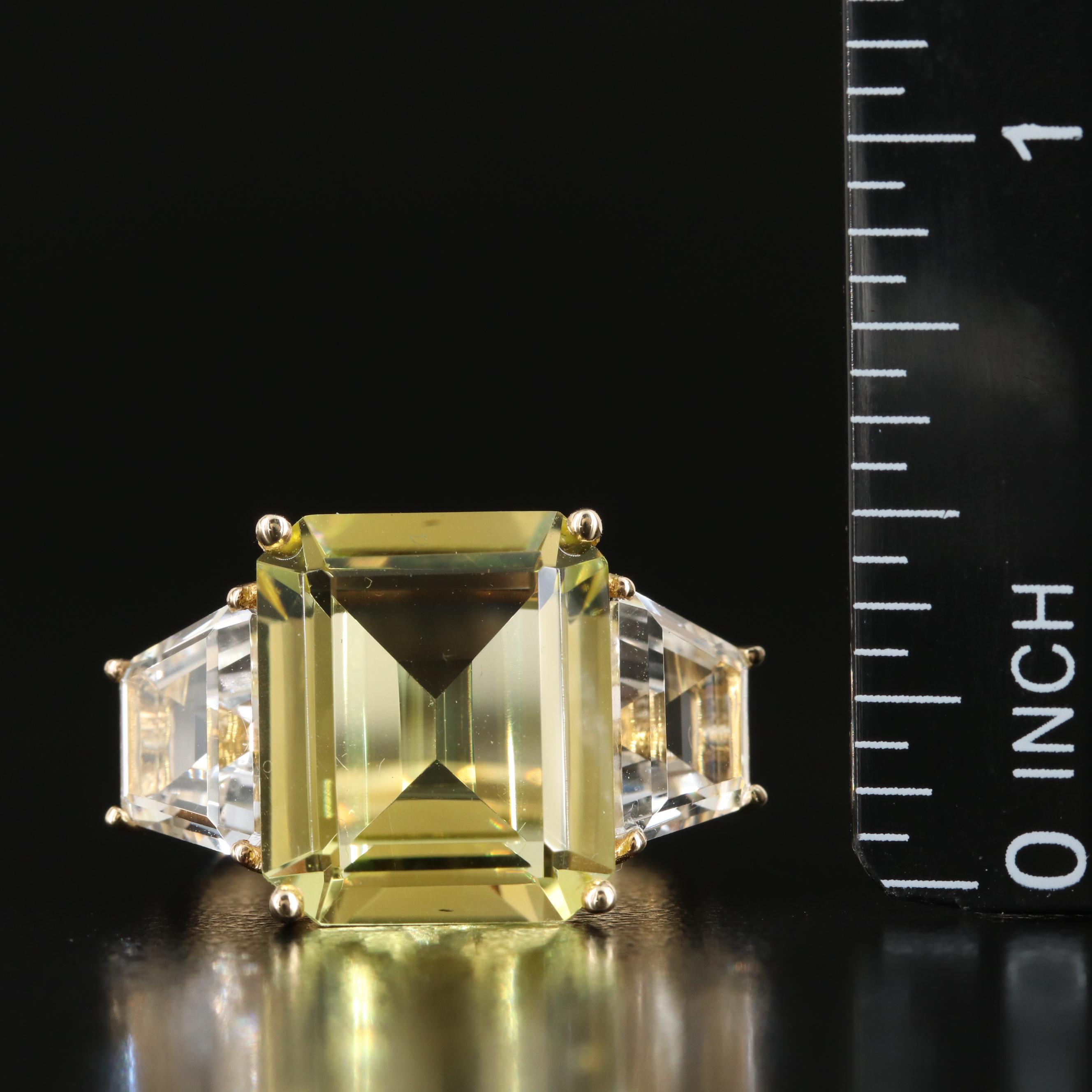 EFFY 14K Citrine and White Topaz Ring | Everything But The House