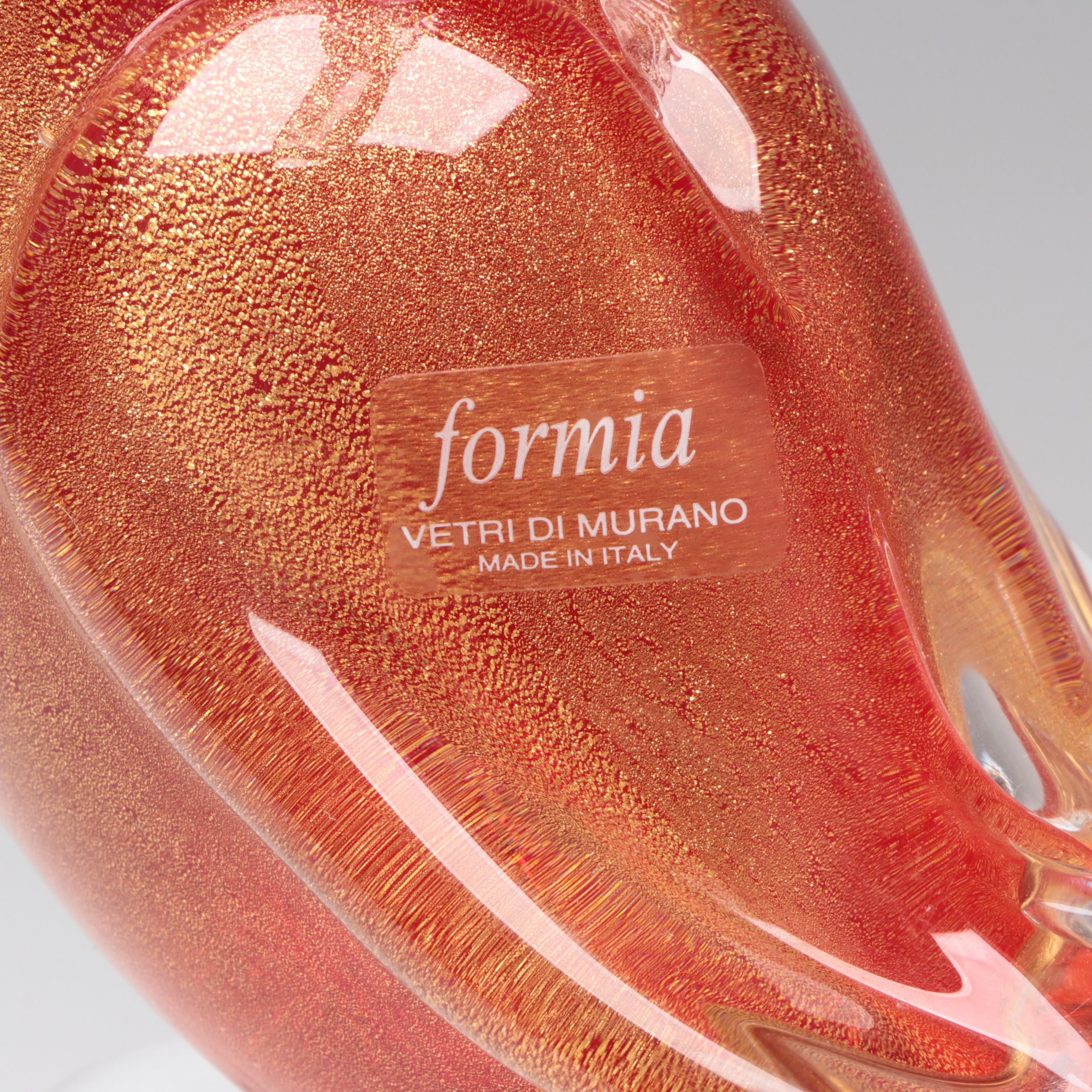 Formia Murano Gold Flake Crested Cockatoo Glass Figurine | Everything ...