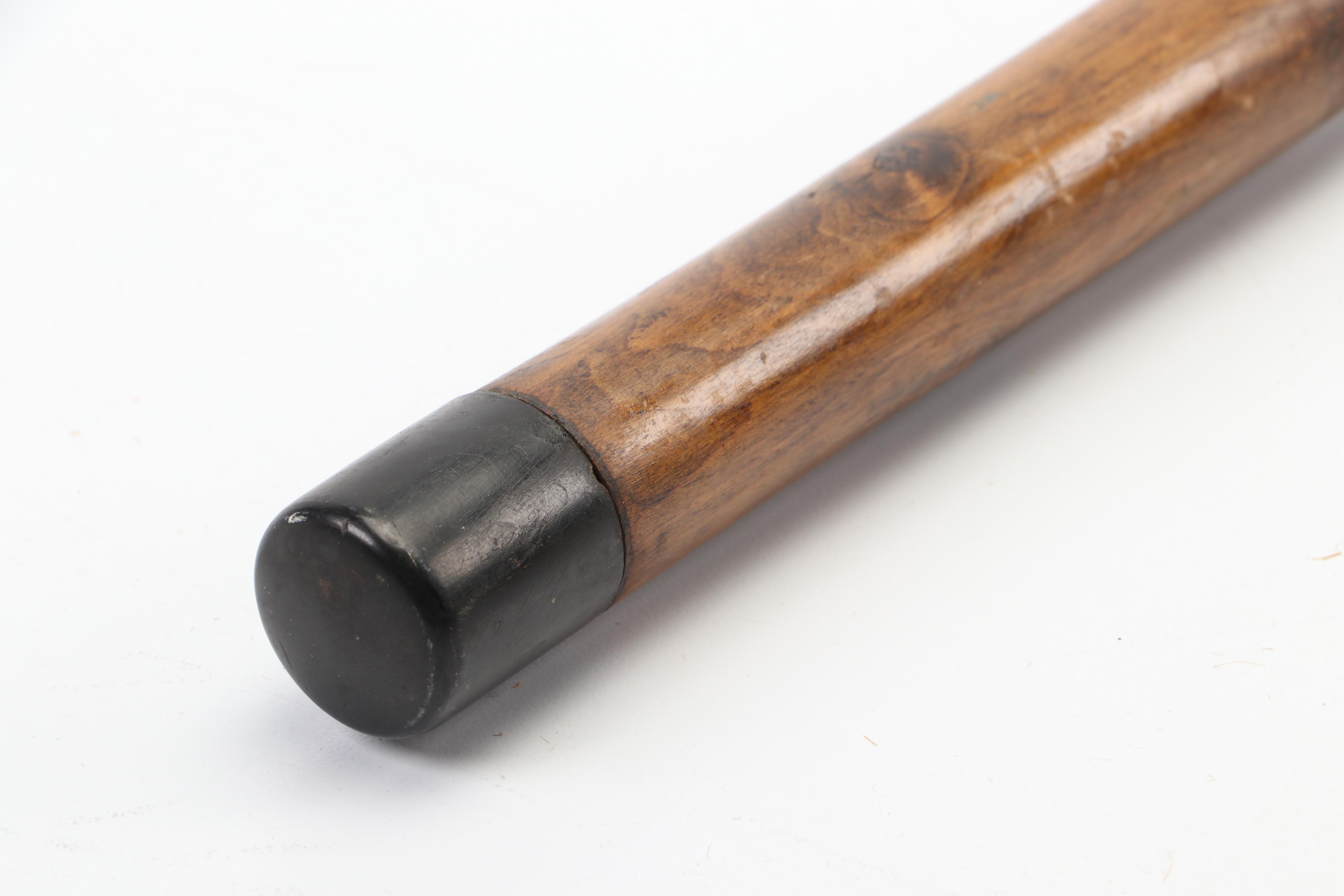 Appalachian Folk Art Carved Wooden Rattlesnake Cane | EBTH