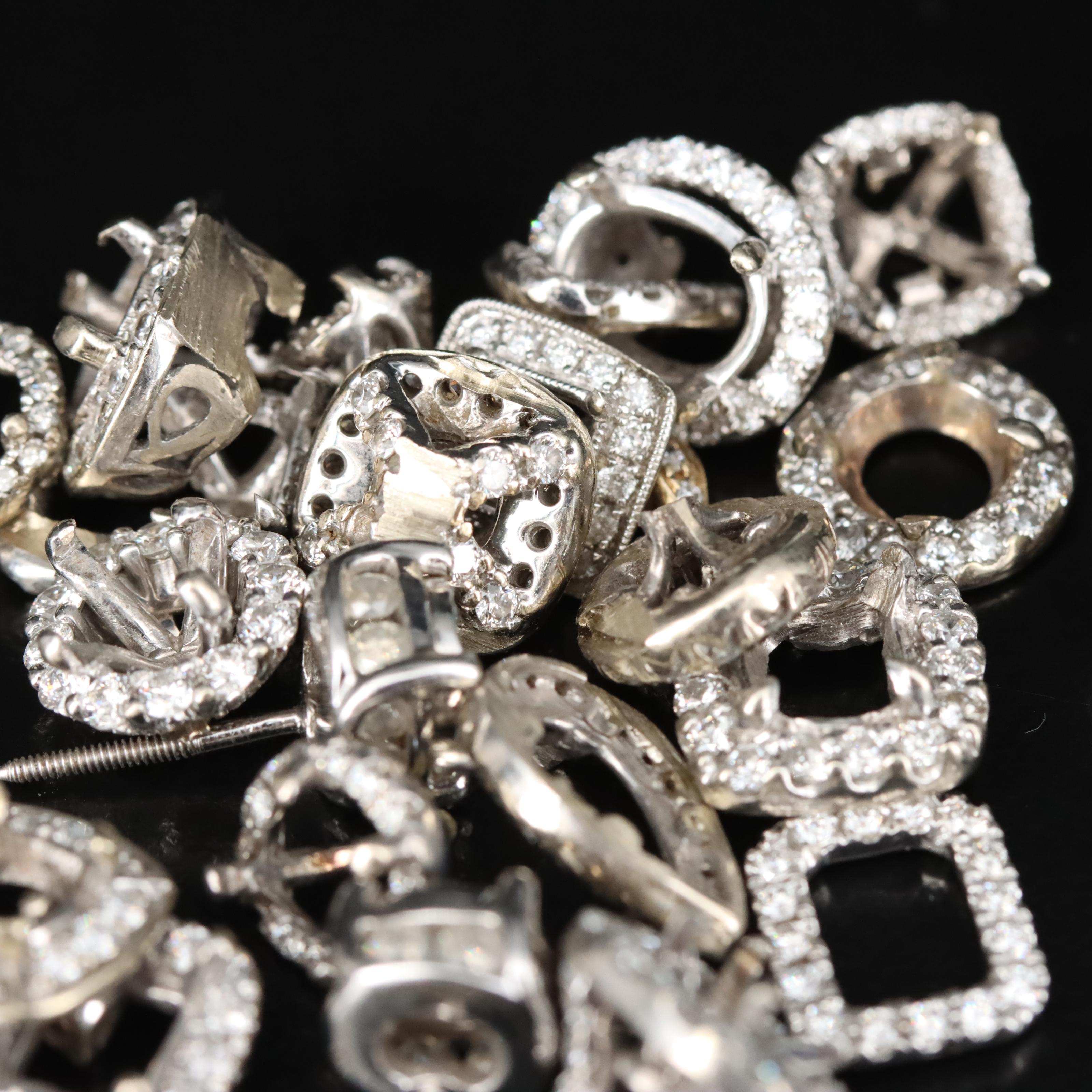 14K, 18K and Platinum 5.05 CTW Diamond Scrap Lot | EBTH