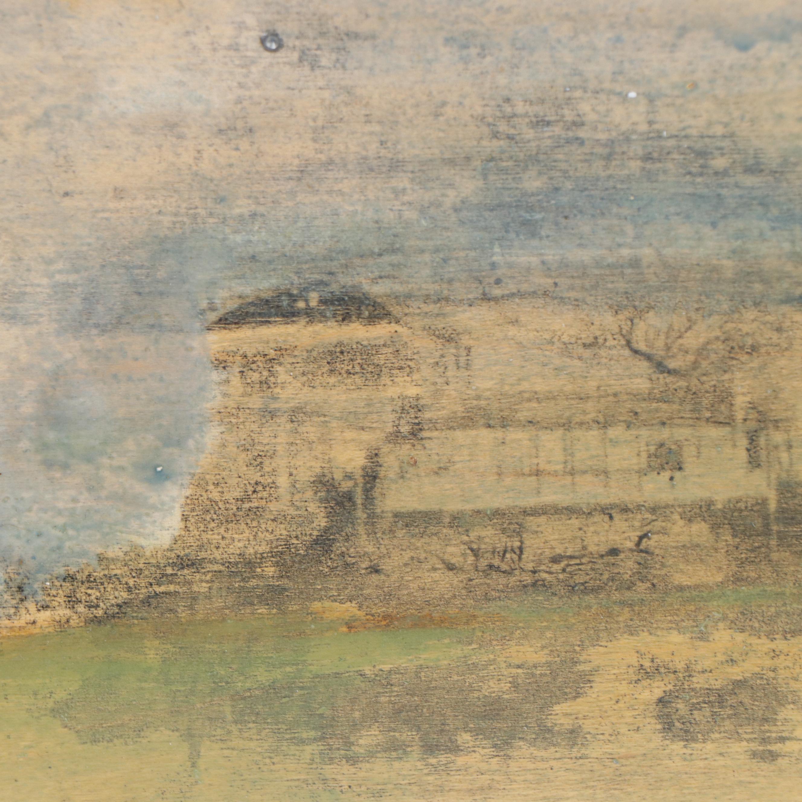 Chad Shepherd Mixed Media Painting "Transferred Train," 2003 | EBTH