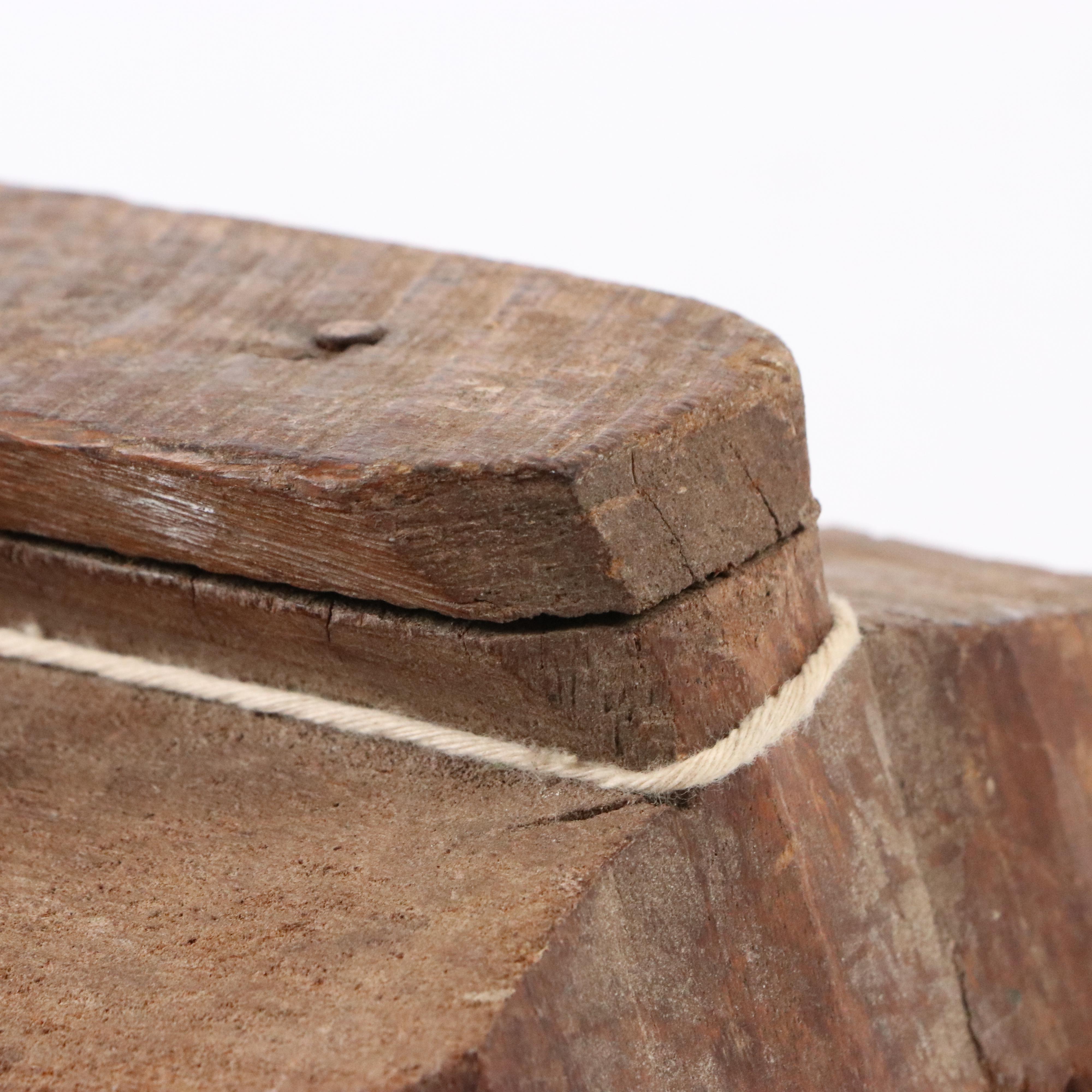 Batik Printed Cotton Fabric Cloths and Wooden Stamp Block | EBTH