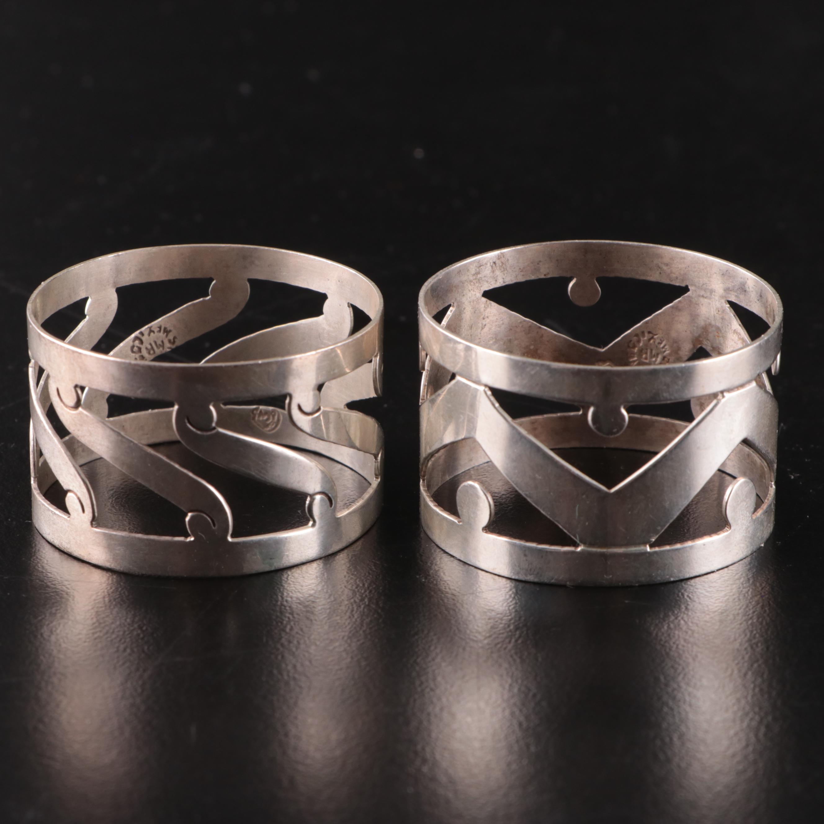 Mexican Hand-Crafted Sterling Silver Napkin Rings | EBTH