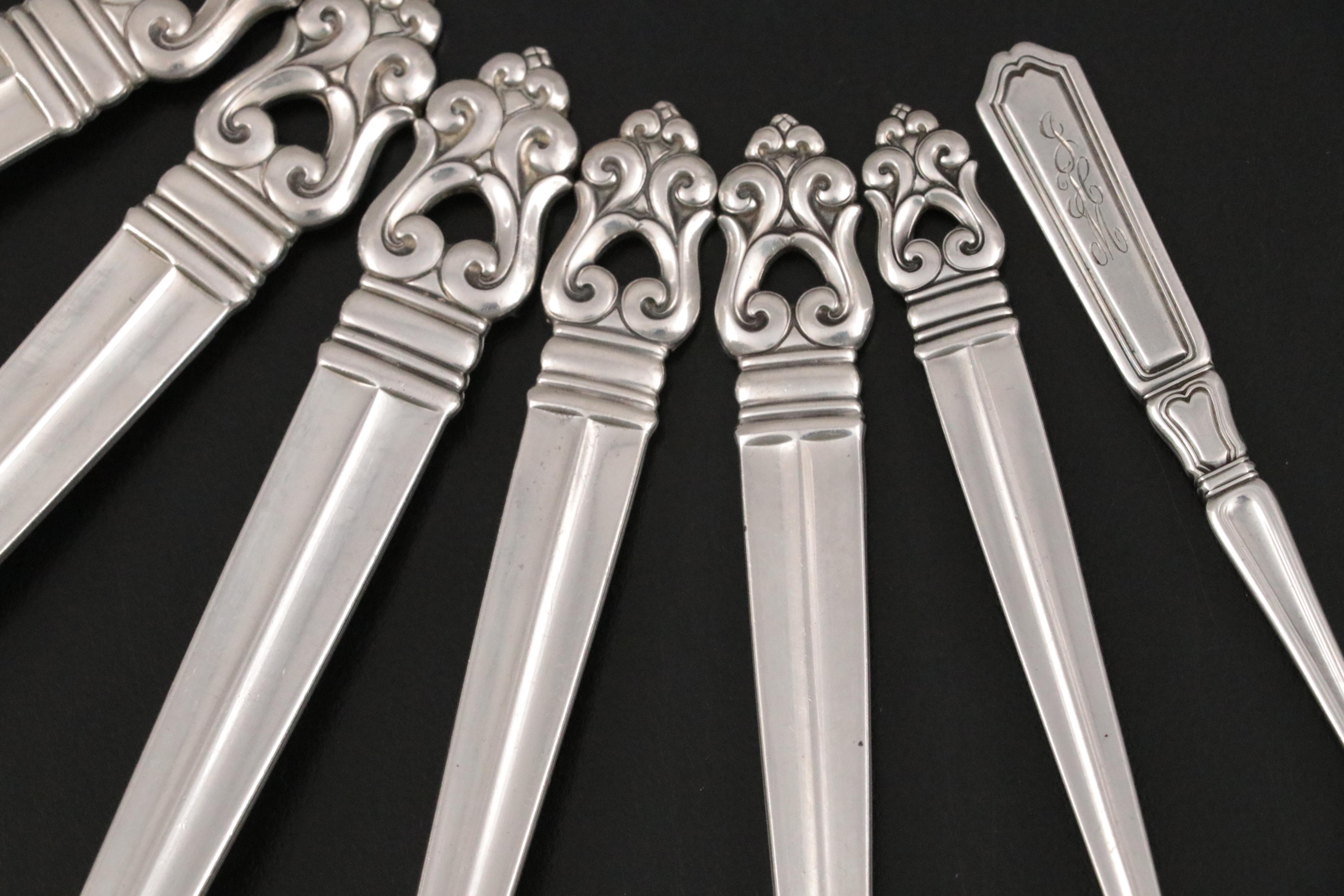 International "Royal Danish" Sterling Silver Flatware and Serving ...