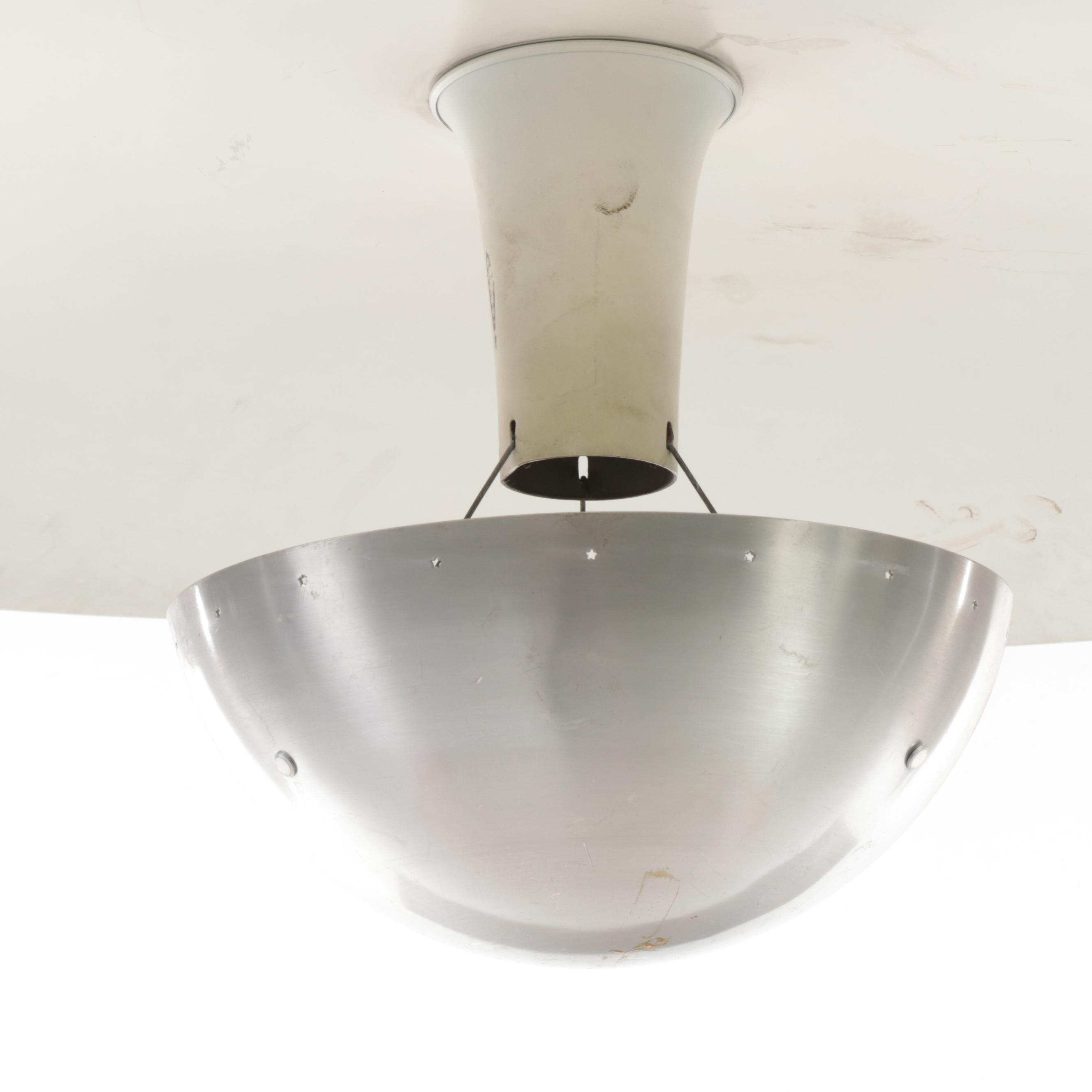 Mid Century Modern Powder-Coated and Brushed Aluminum UFO Pendant Light ...