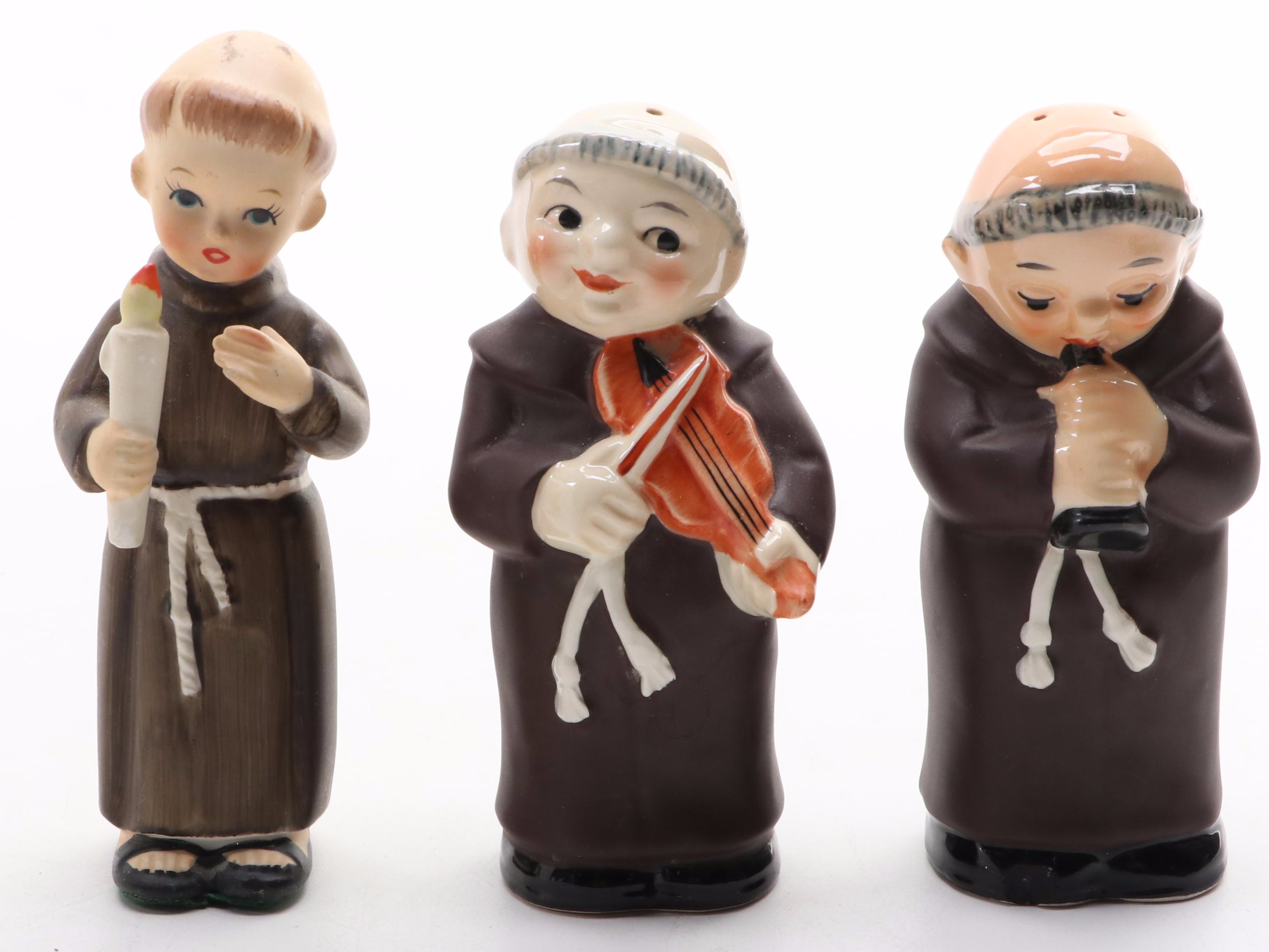 Goebel Monk Salt and Pepper Shakers with Other Figurines and Decor | EBTH