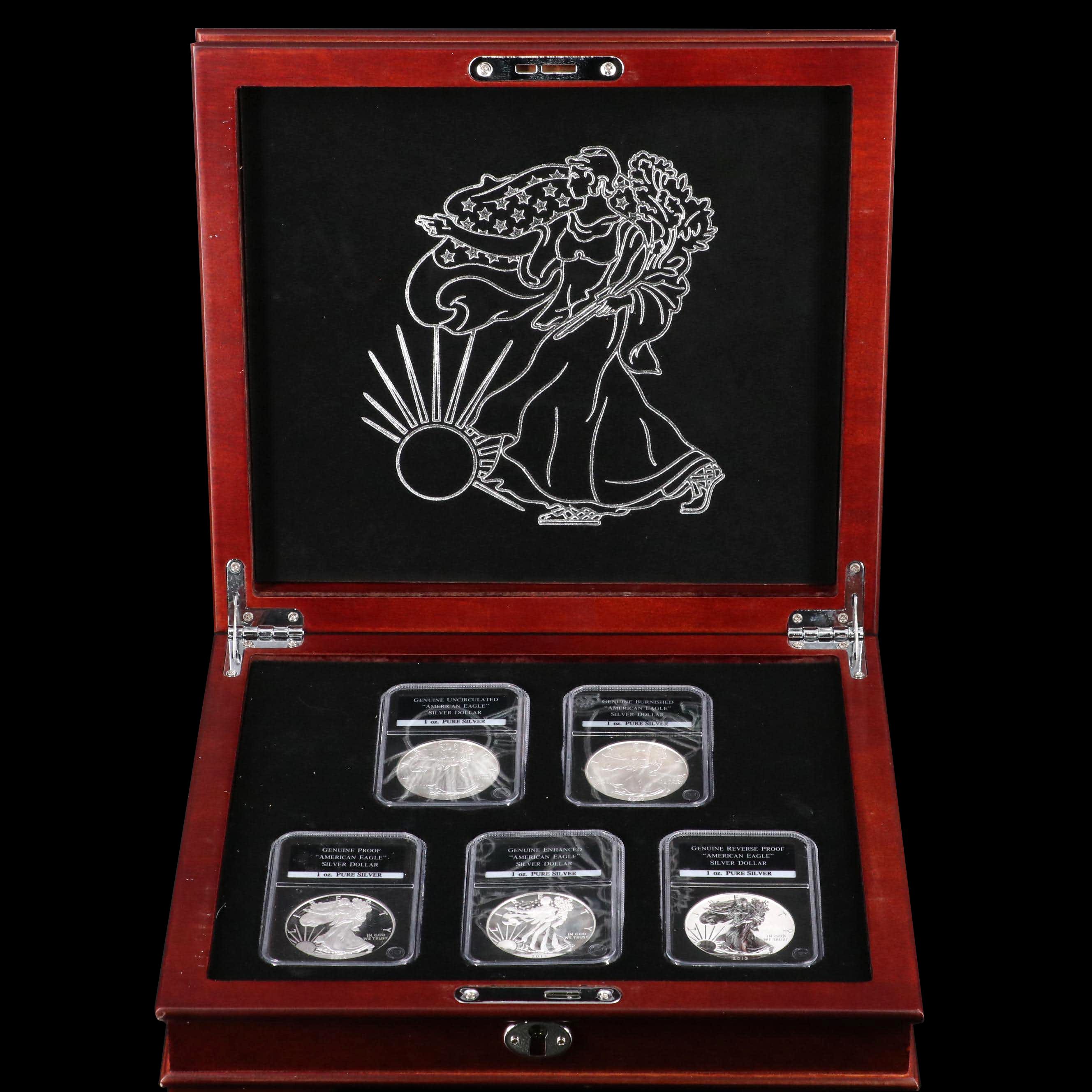 Five-Coin Set of American Silver Eagles | EBTH