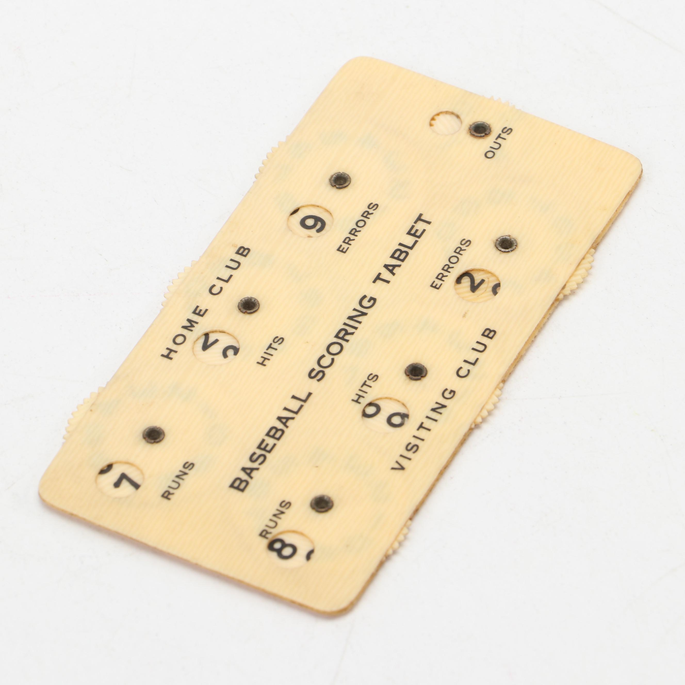 Reach Baseball Scoring Tablet, Late 19th Century–Early 20th Century | EBTH