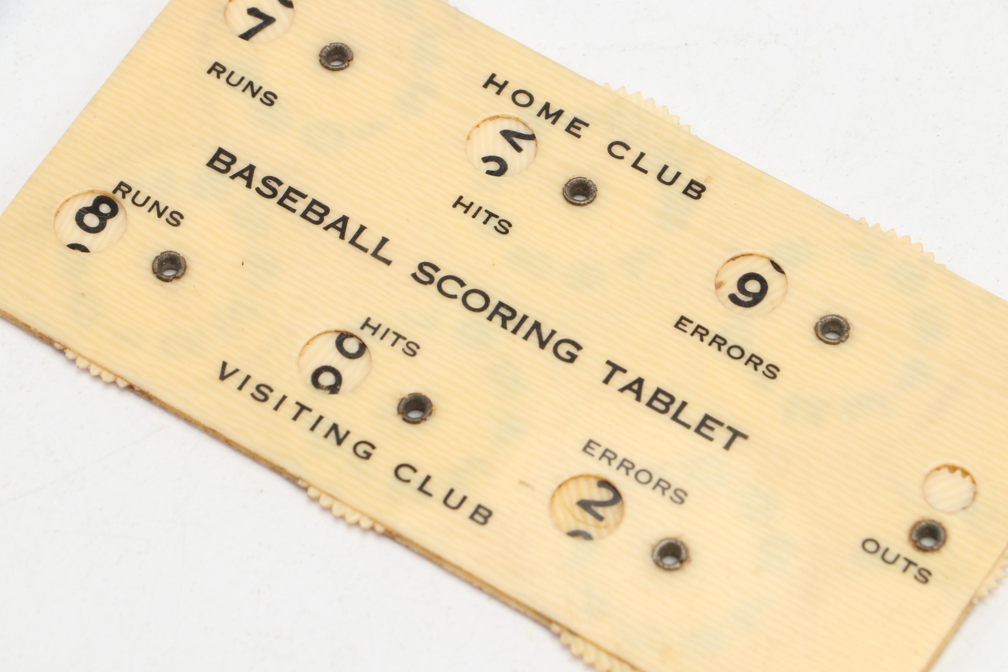Reach Baseball Scoring Tablet, Late 19th Century–Early 20th Century | EBTH