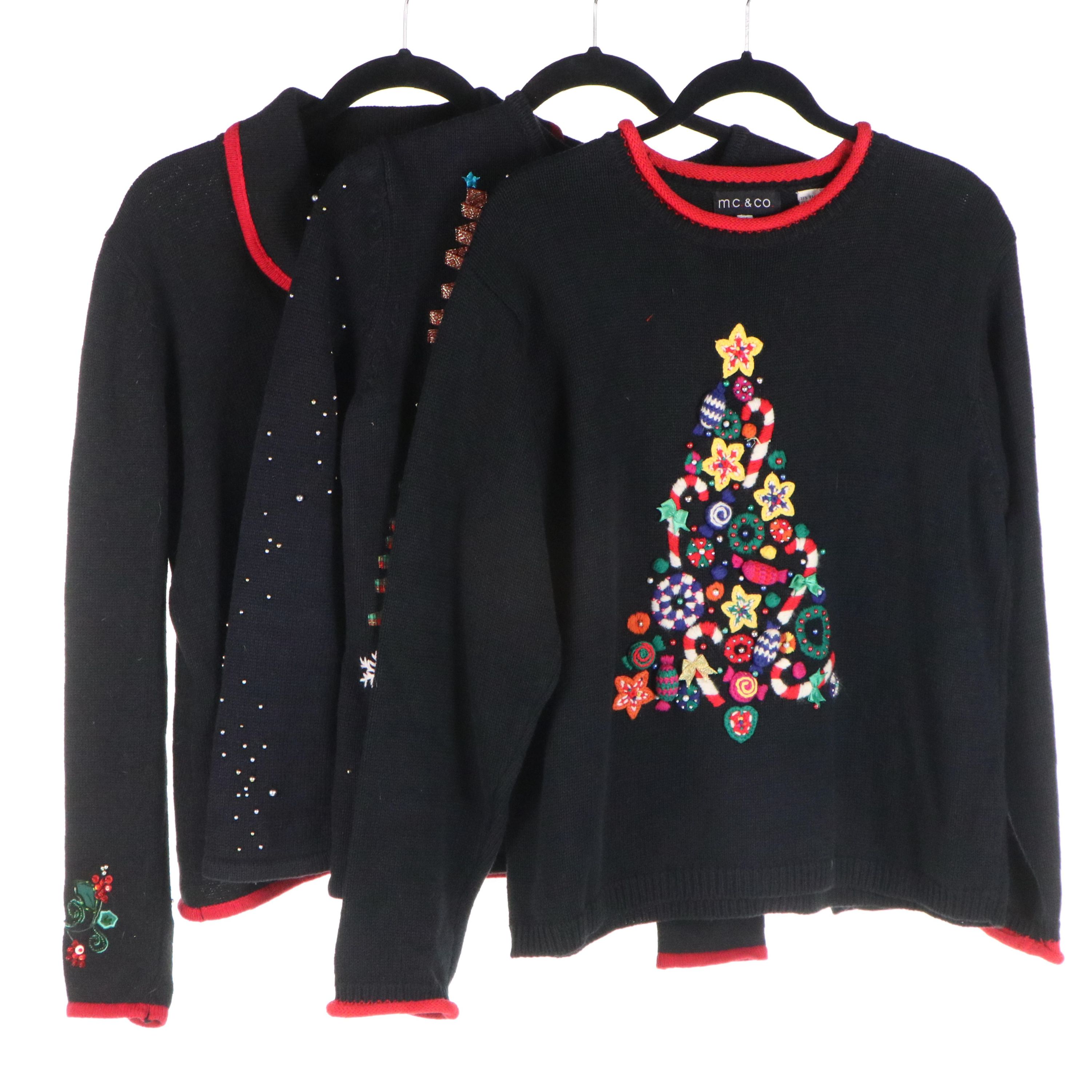 Festive Embellished Holiday Sweaters Featuring Designers Original ...