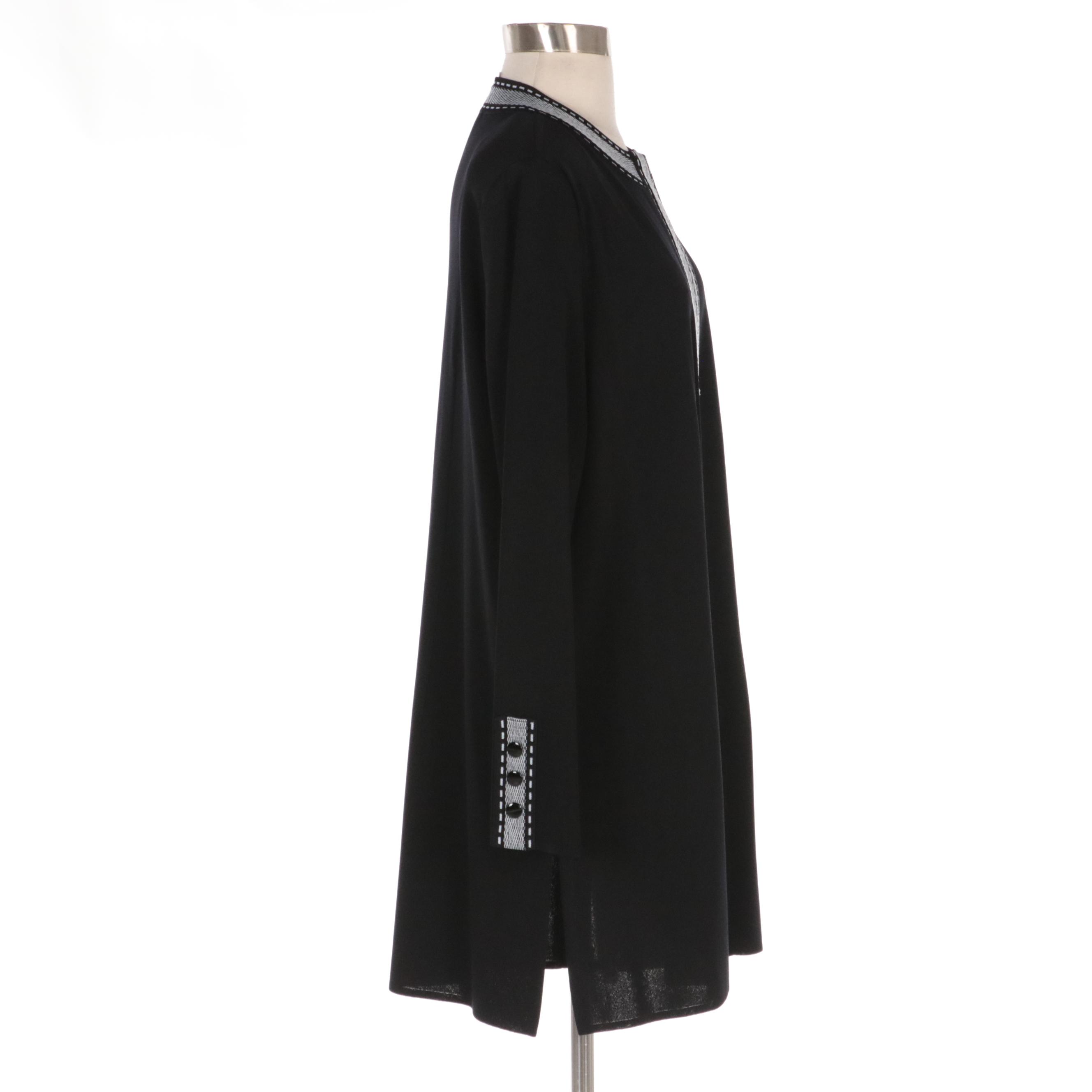 Exclusively Misook Open-Front Long Jacket, New with Tag | EBTH