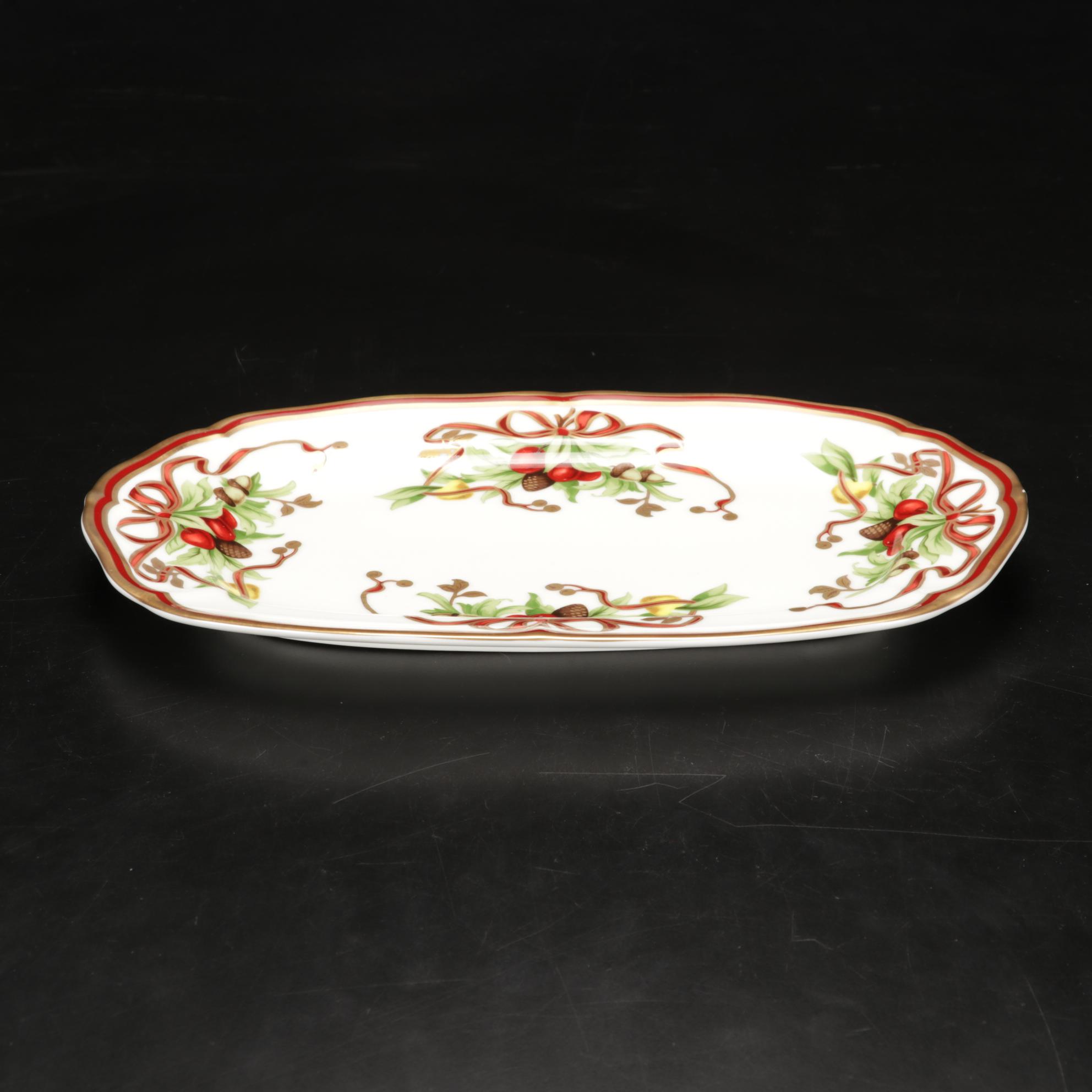 Tiffany & Co. "Tiffany Holiday" Oval Tray, 1993-2019 | EBTH