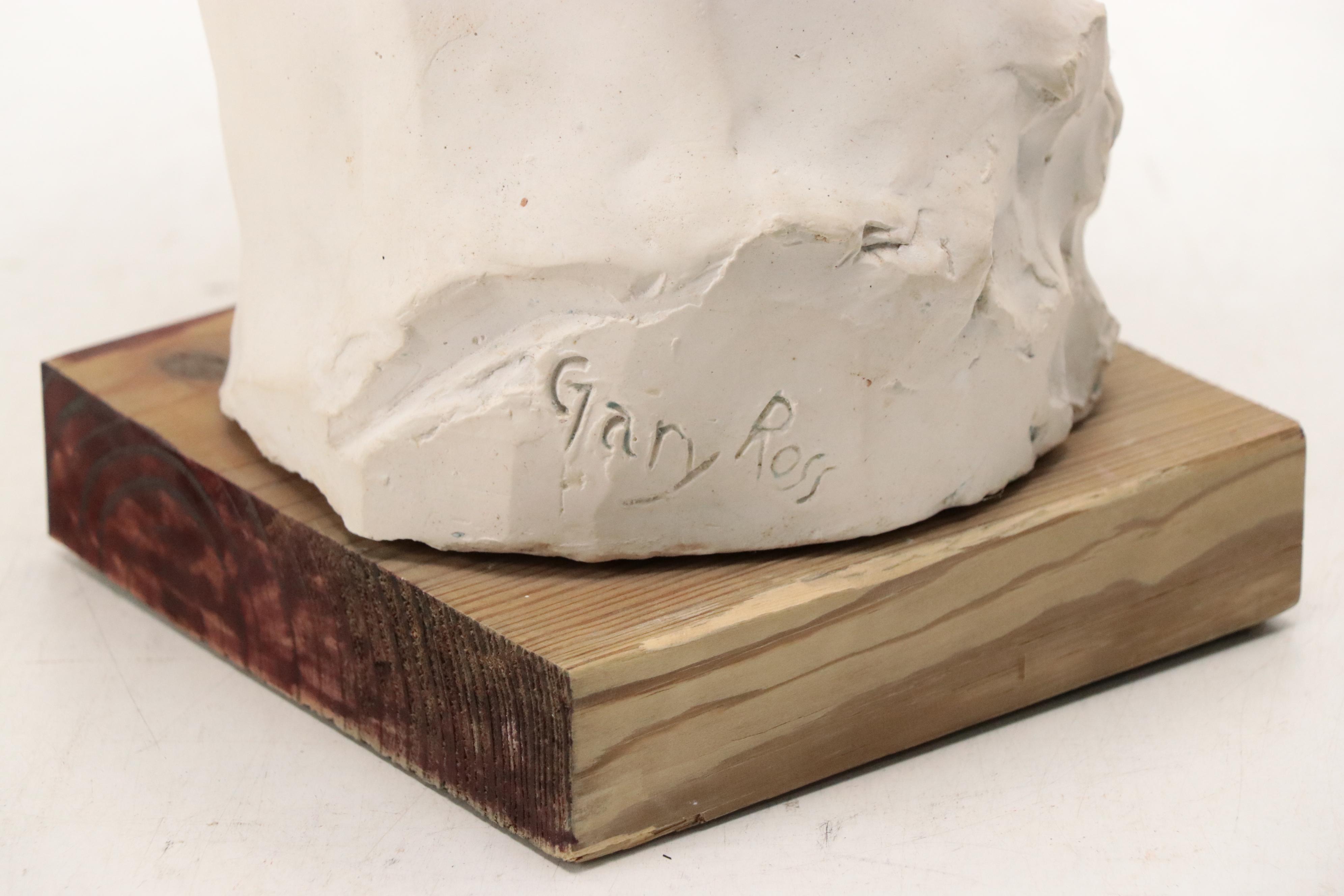 Gary Ross Carved Plaster Male Bust | EBTH
