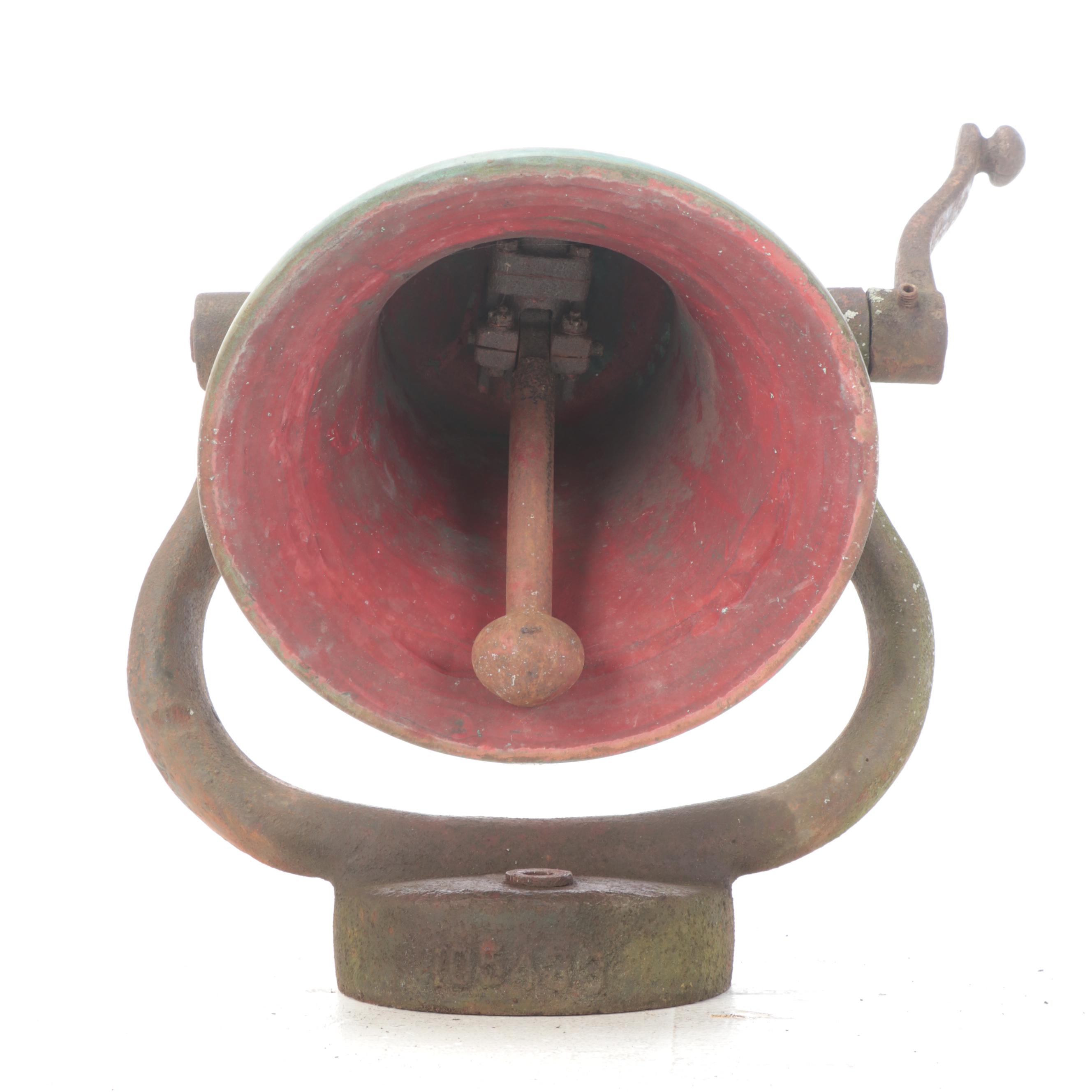 Cast Iron Steam Locomotive Bell, Late 19th/ Early 20th Century | EBTH