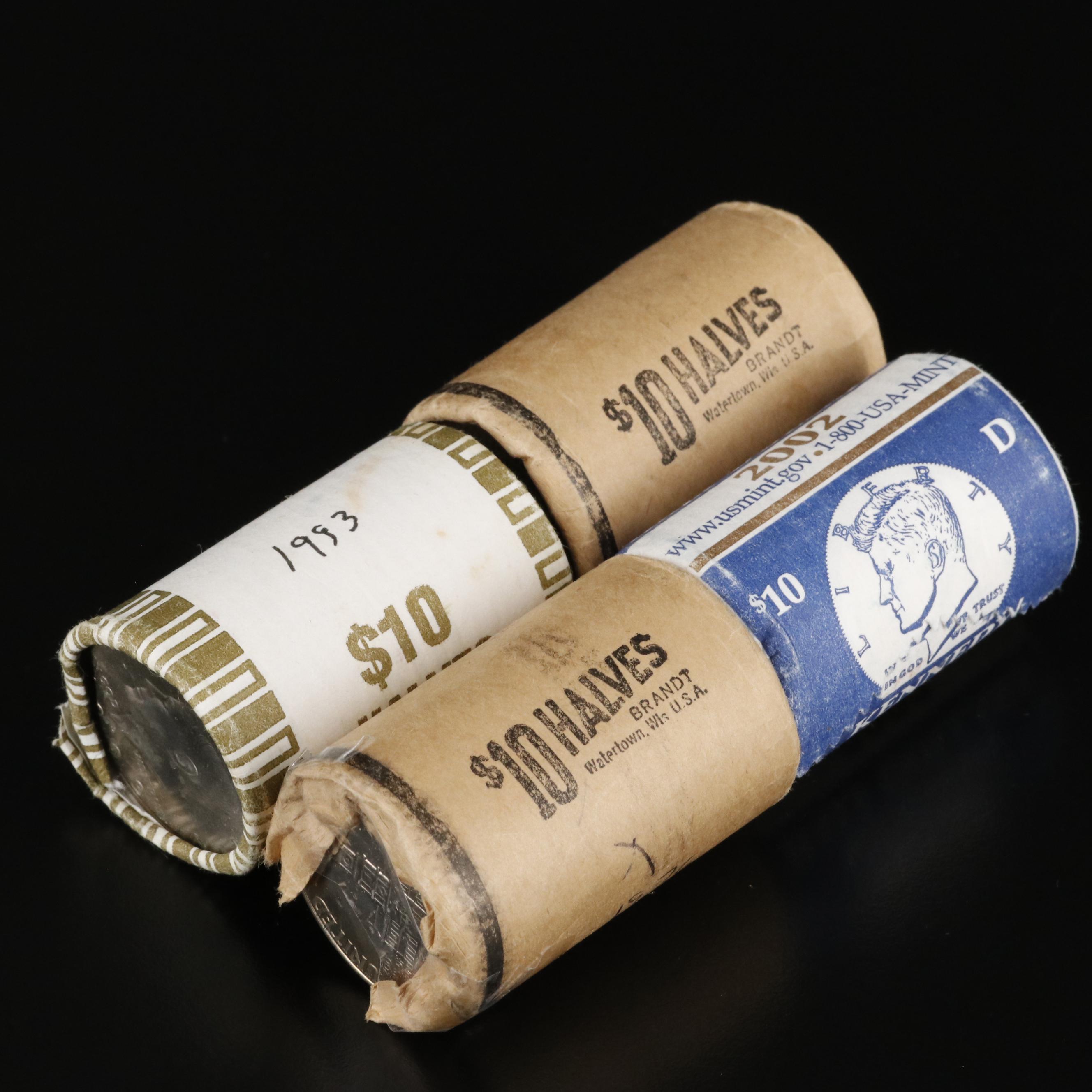 Four Uncirculated Rolls of Kennedy Half Dollars | EBTH