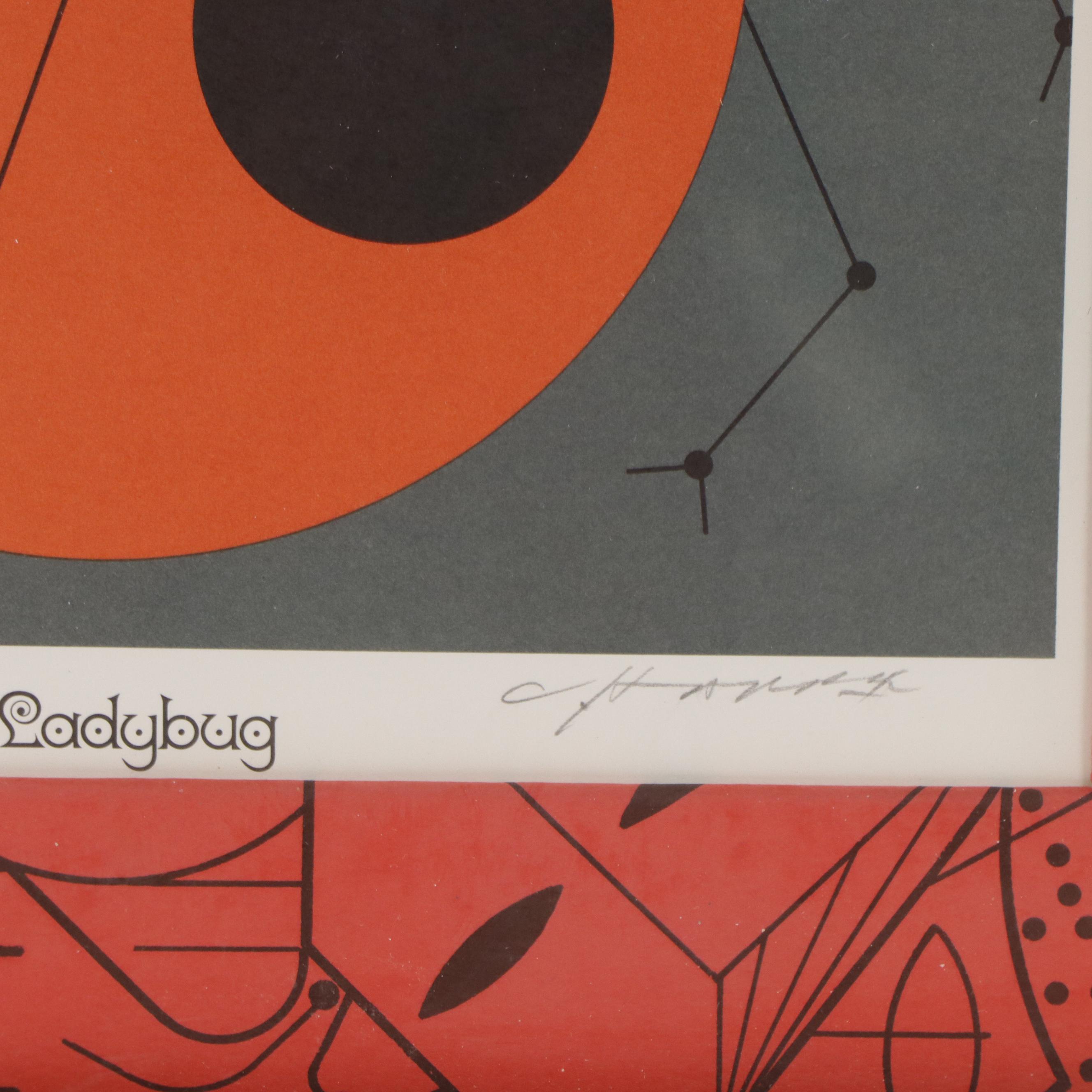 Charley Harper Lithograph "Ladybug" | EBTH