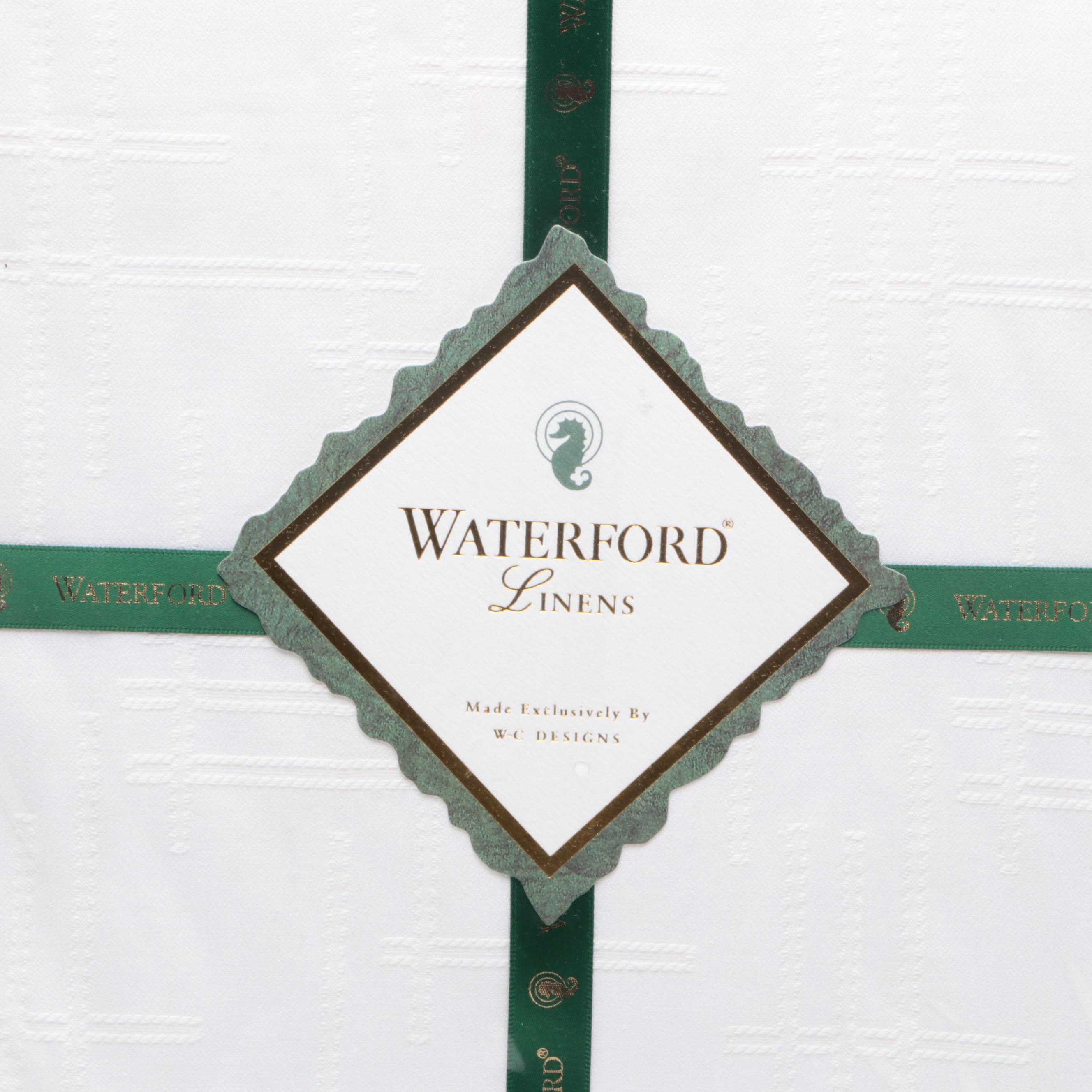 Pressed Glass Cake Stand with Greek Key Platter and Waterford ...