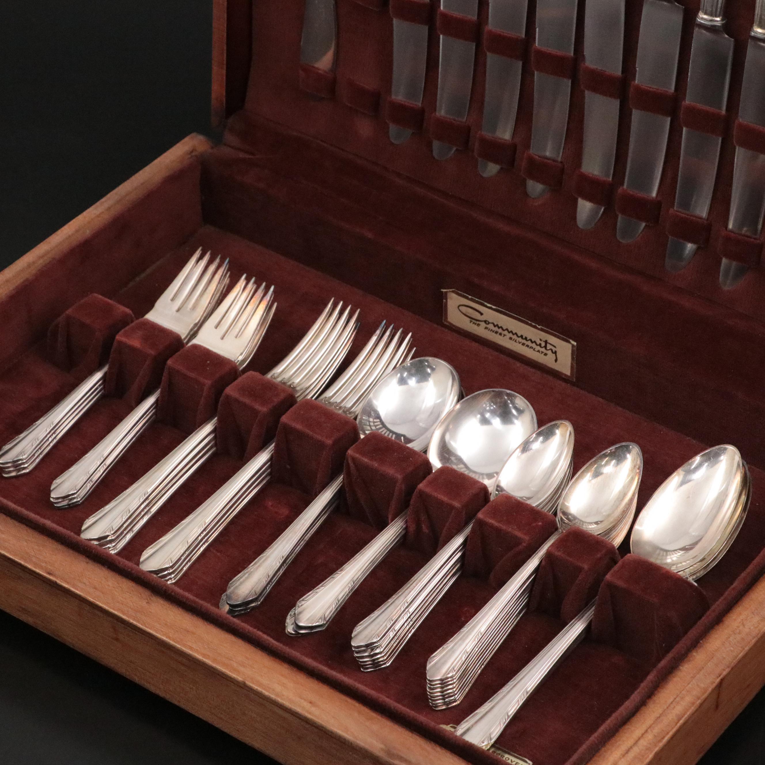 Vintage Reed & Barton Community Silver Plate Service Set | EBTH