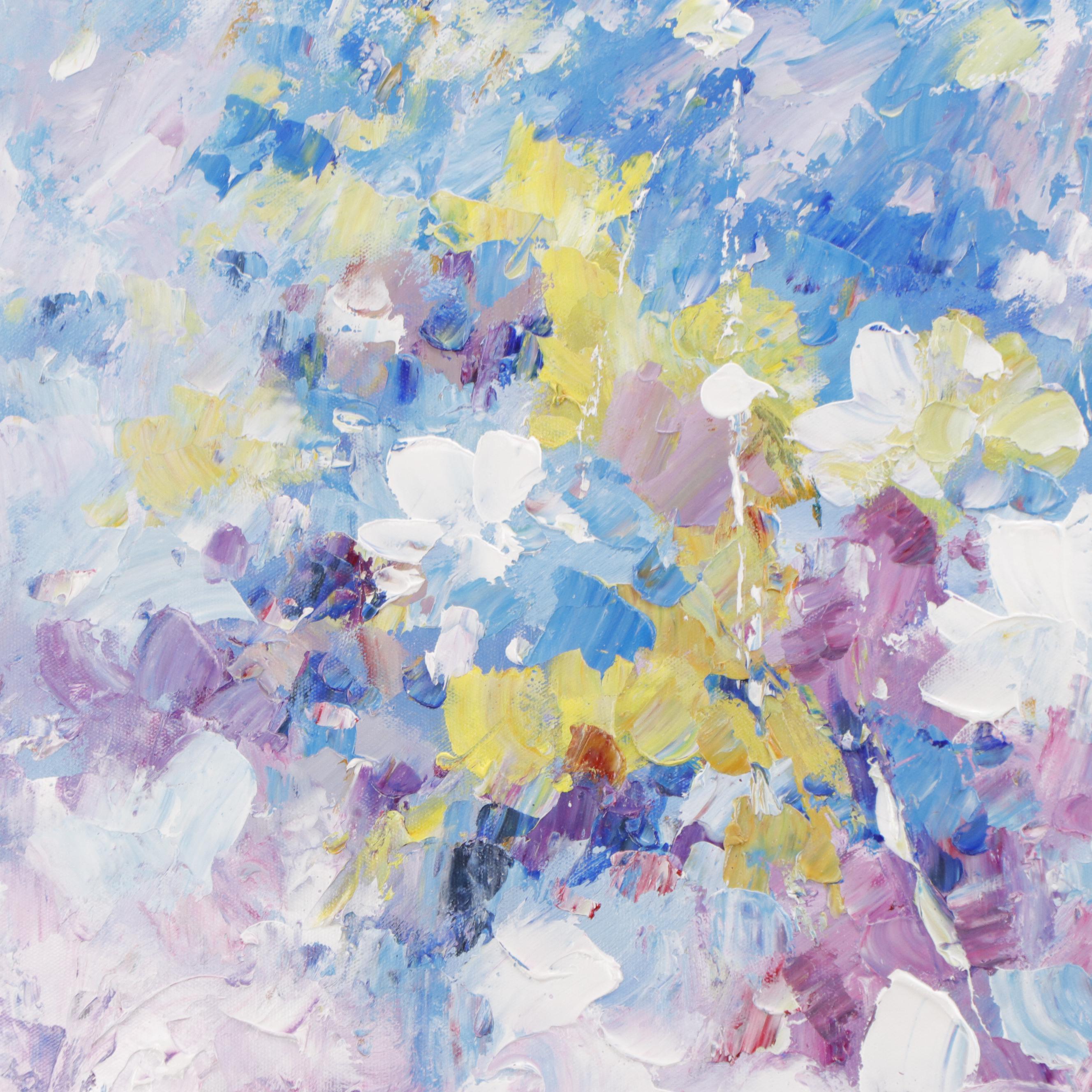 Ping Abstract Floral Oil Painting, 21st Century | EBTH