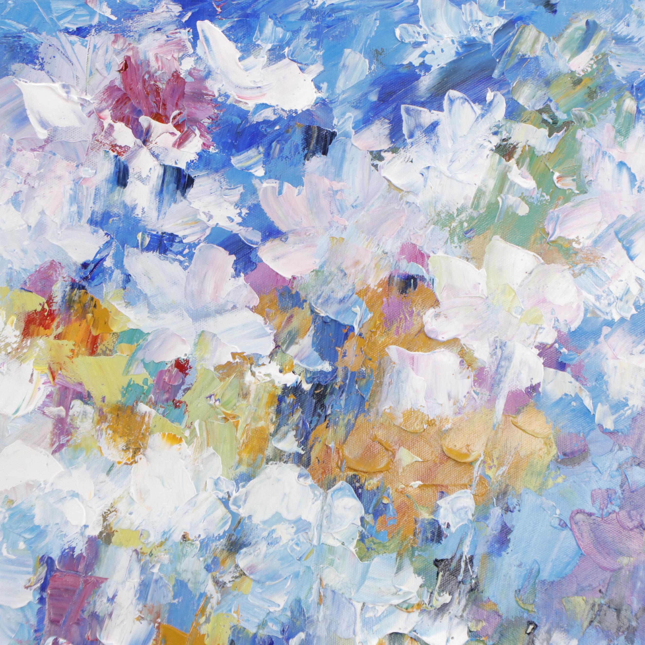 Ping Abstract Floral Oil Painting, 21st Century | EBTH