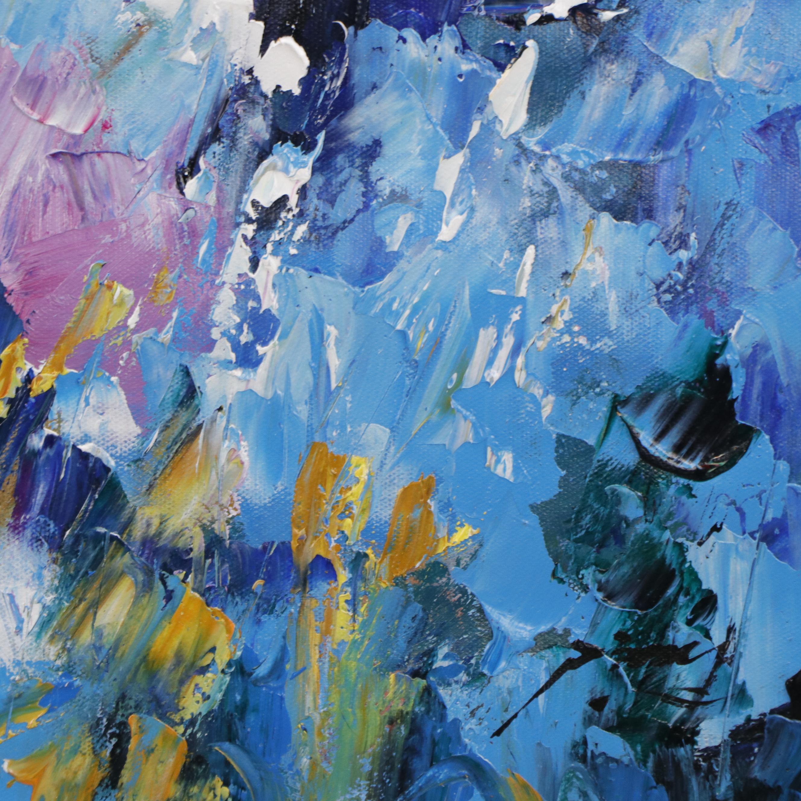 Ping Abstract Floral Oil Painting, 21st Century | EBTH