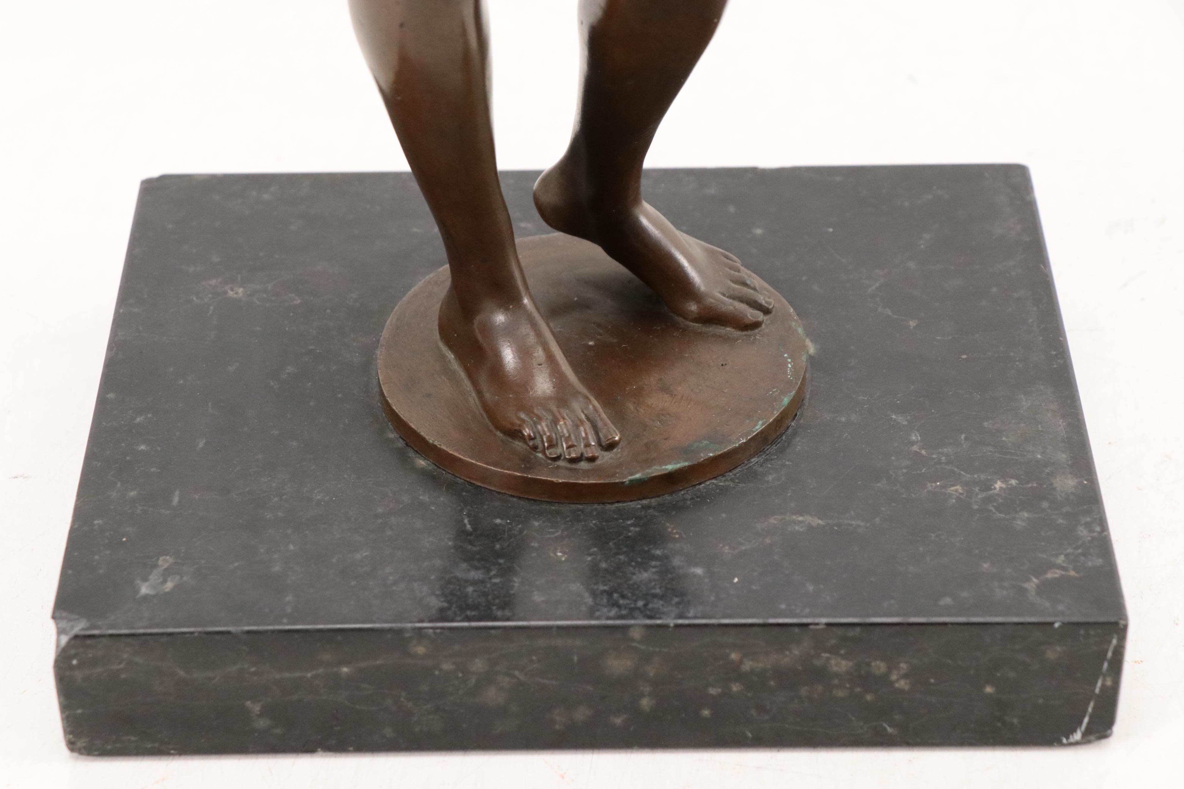 Bronze Sculpture of a Nude Female in Contrapposto | Everything But The ...