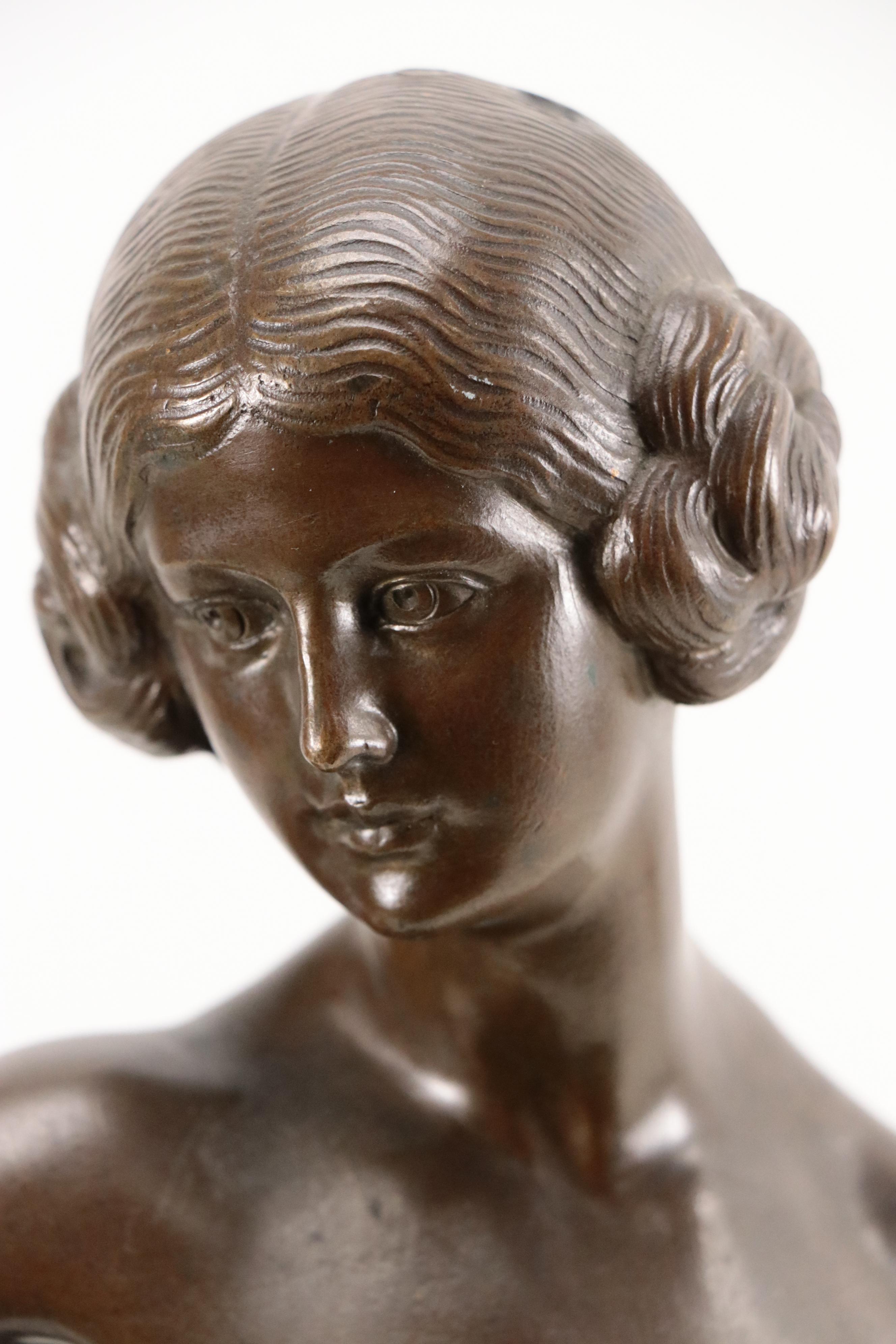 Bronze Sculpture of a Nude Female in Contrapposto | Everything But The ...