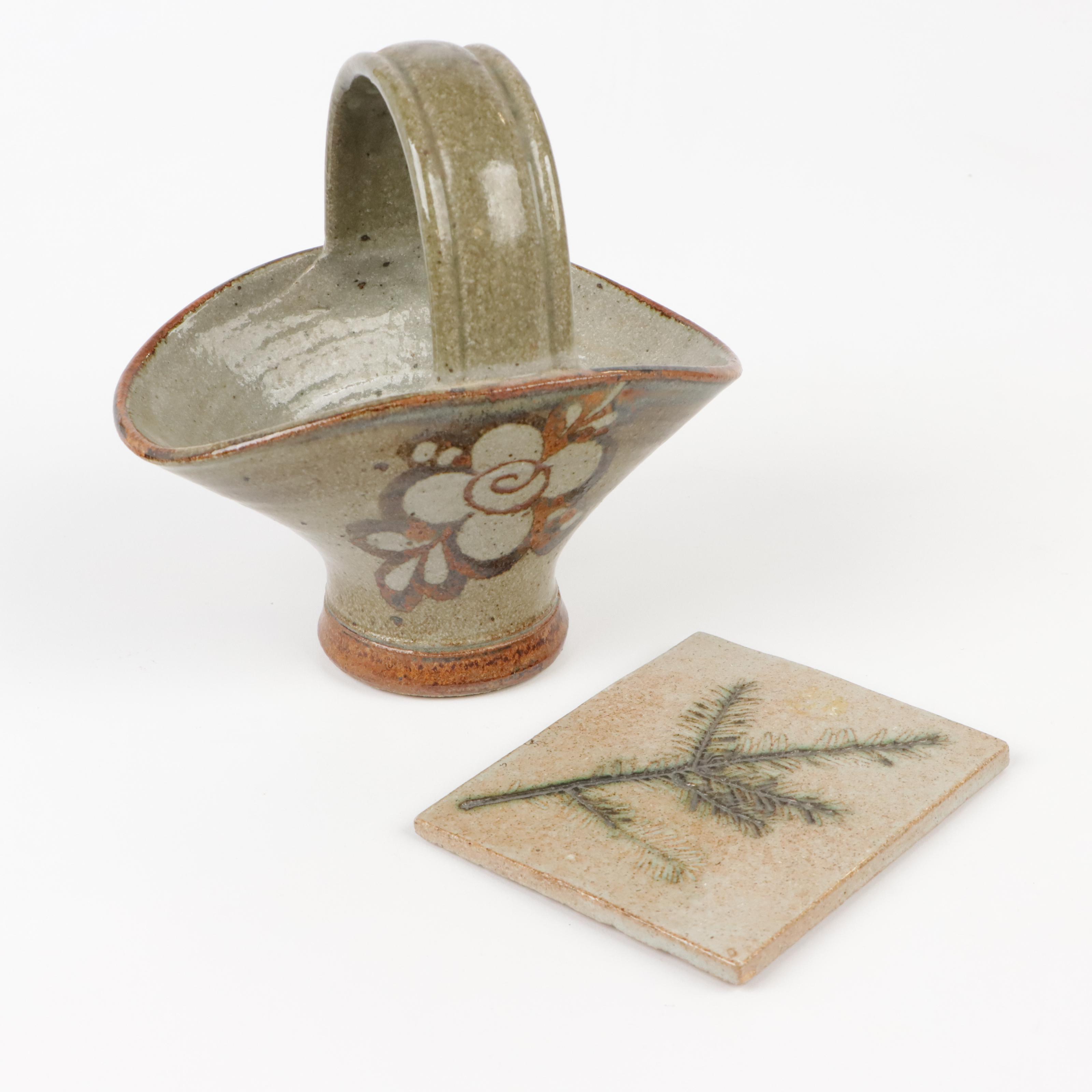 Nancy Wickham Boyd Tile & Assorted Signed Studio Art Pottery | EBTH