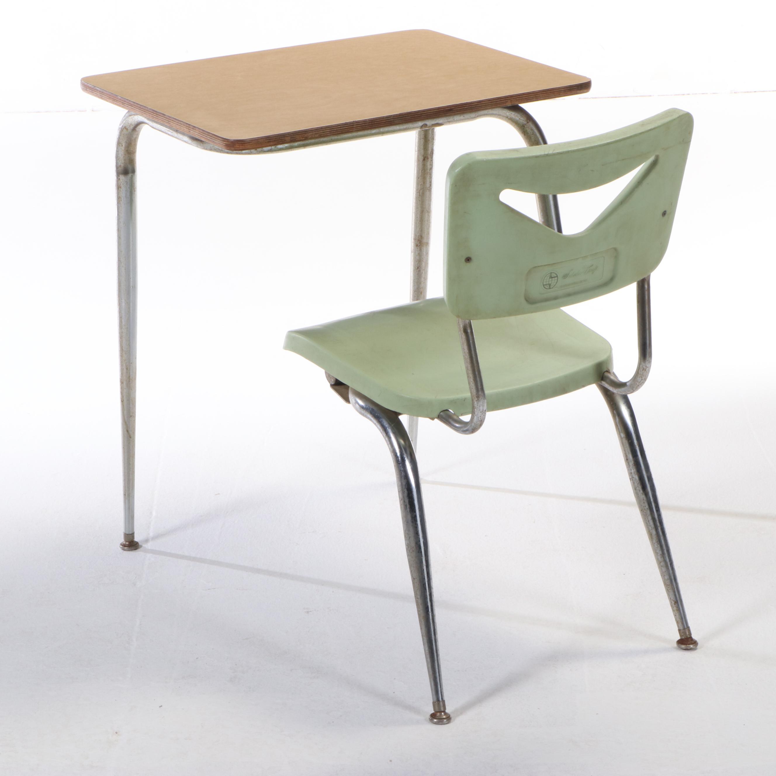 Scholar Craft Chromed Steel, Molded Plastic, and Laminate Top School ...