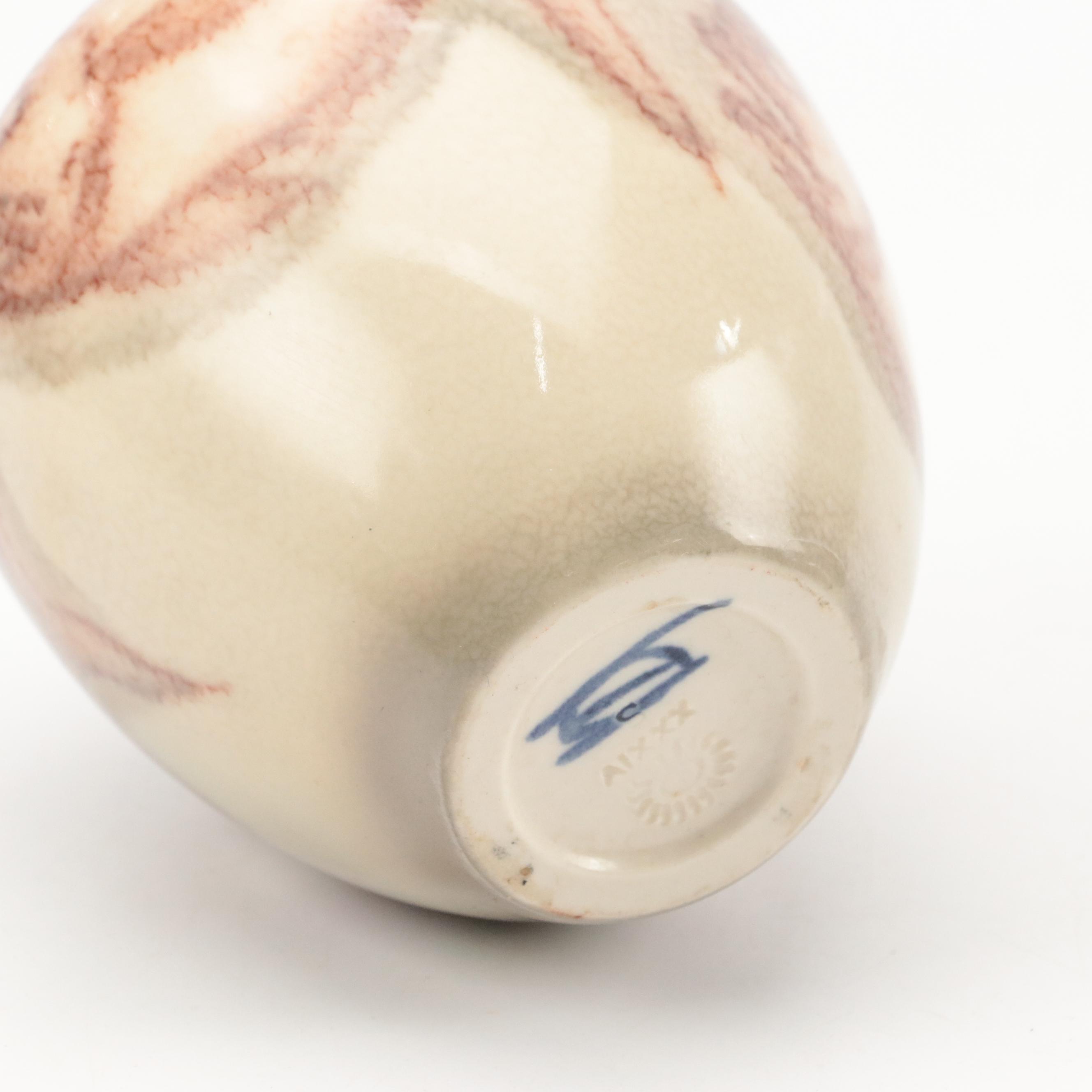 Jens Jensen for Rookwood Pottery Fish Motif Ceramic Vase, 1934 | EBTH