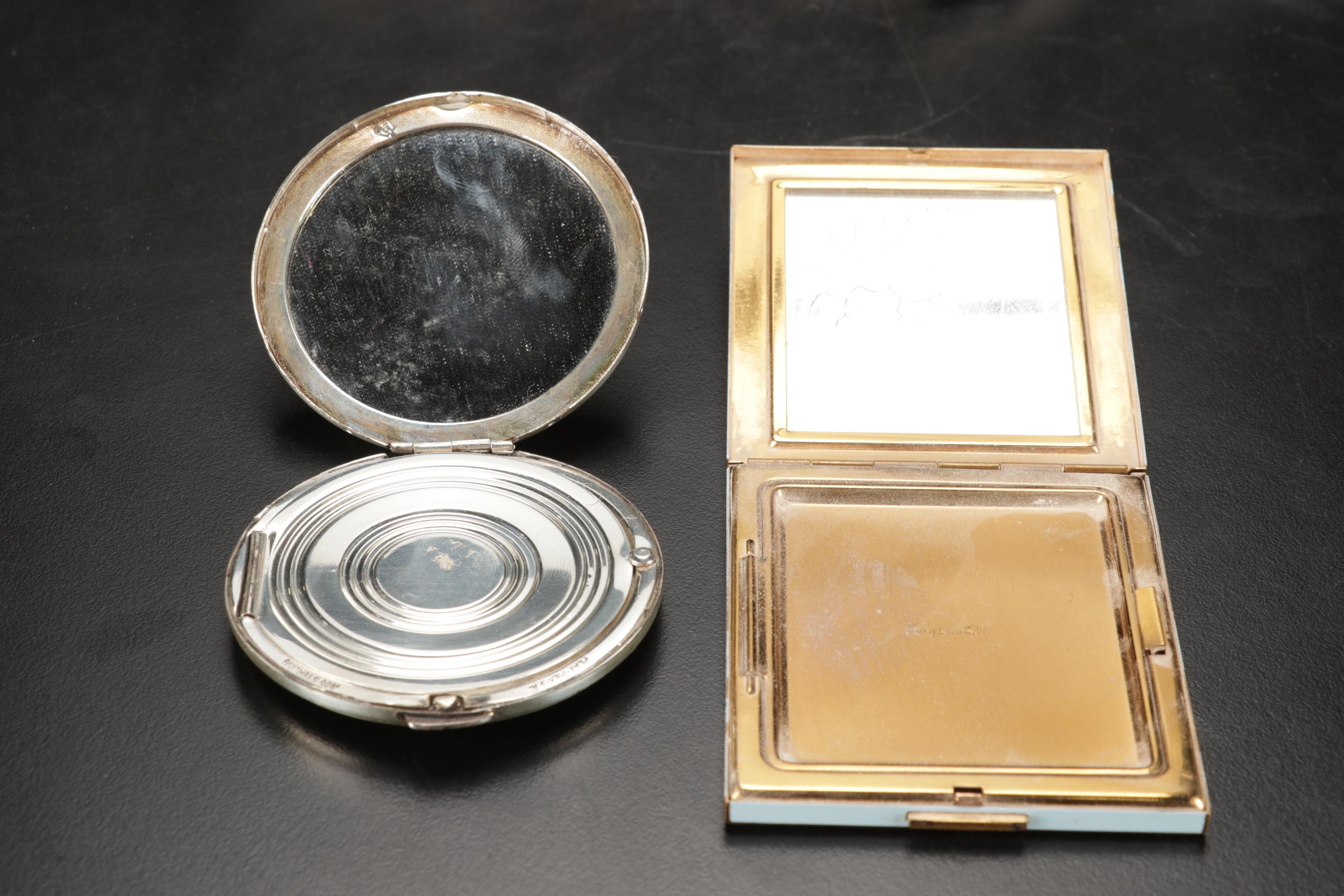 Waterford Crystal Ring Holders, Sterling Compact, Limoges and Vanity ...