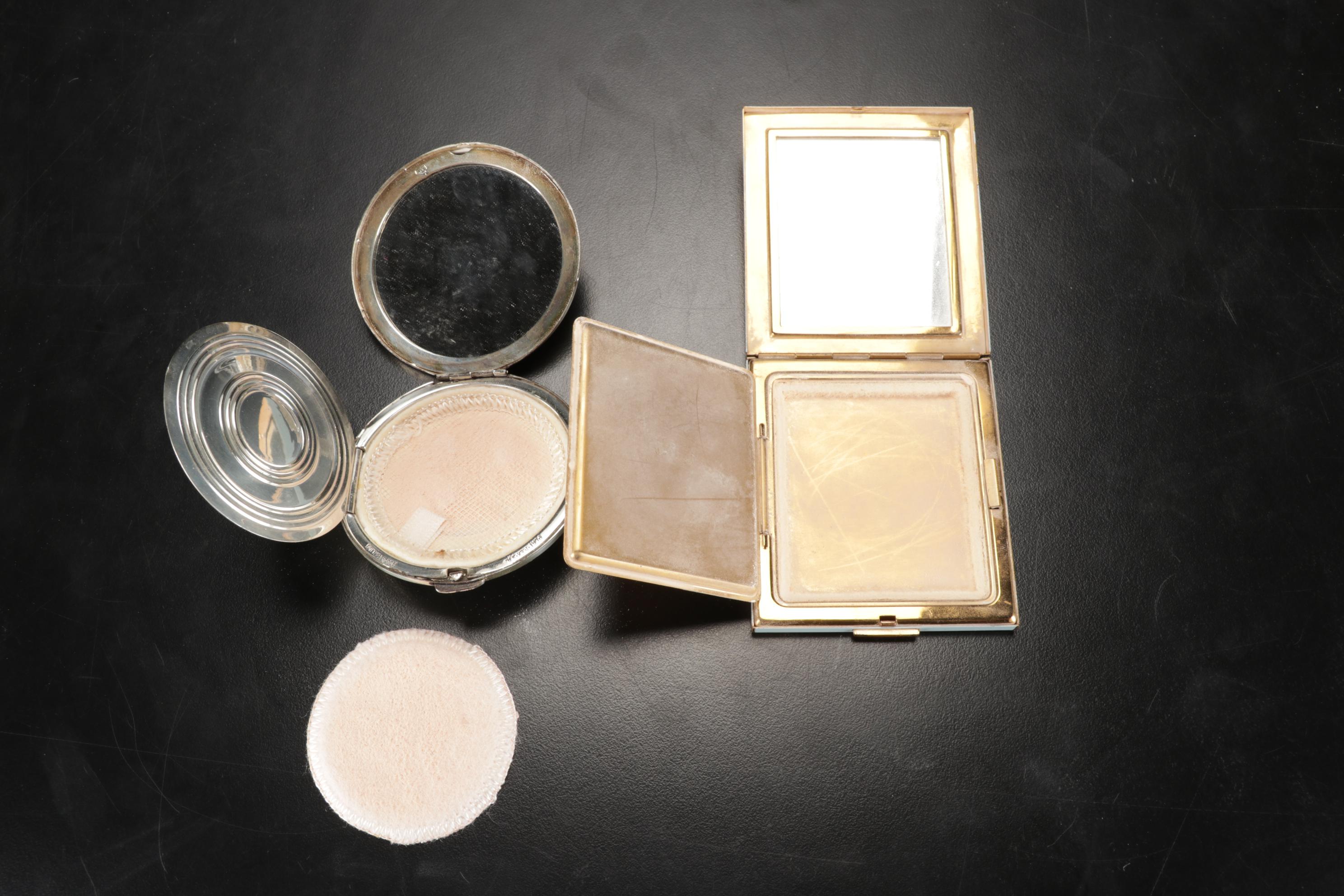 Waterford Crystal Ring Holders, Sterling Compact, Limoges and Vanity ...