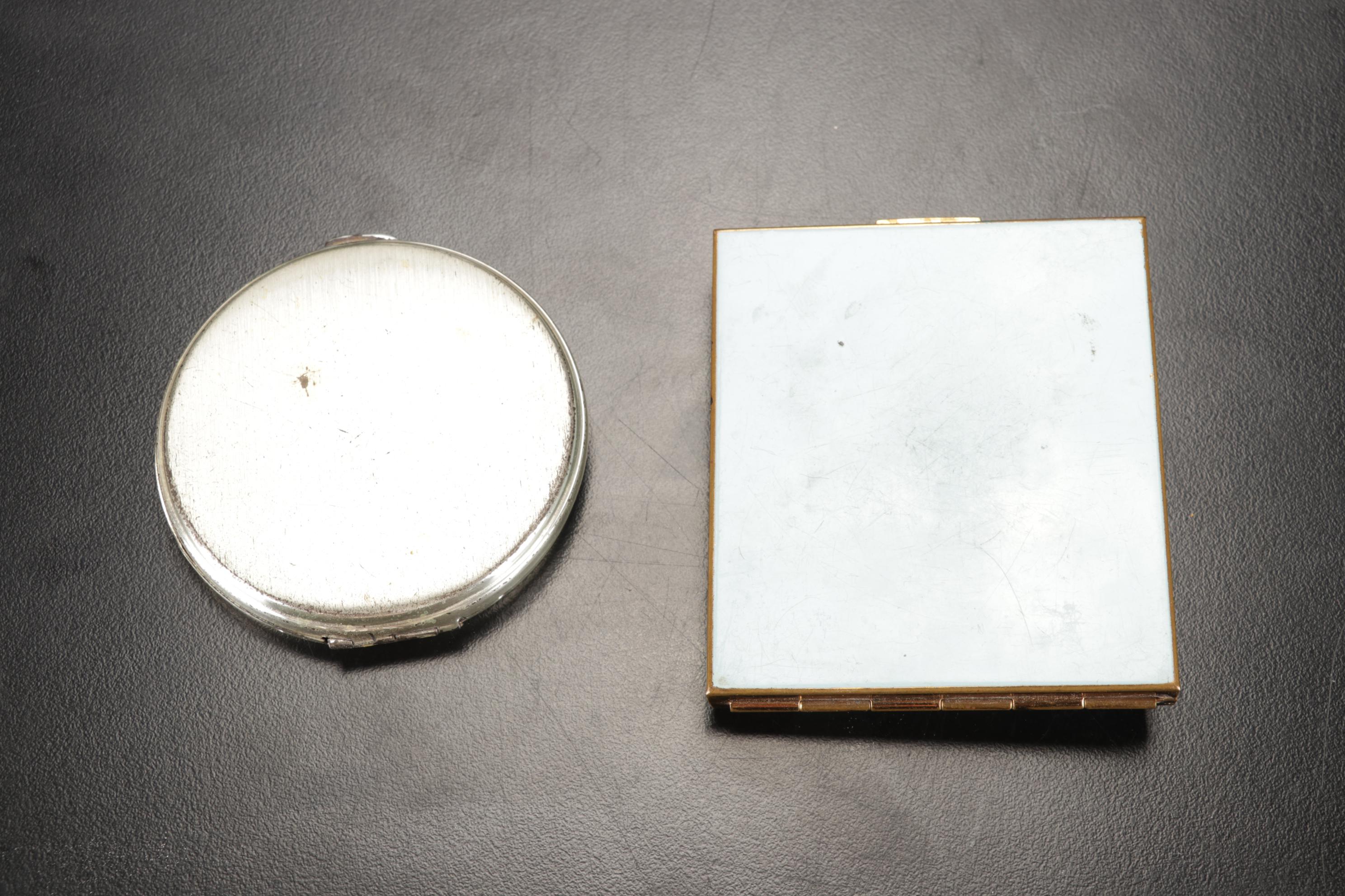 Waterford Crystal Ring Holders, Sterling Compact, Limoges and Vanity ...