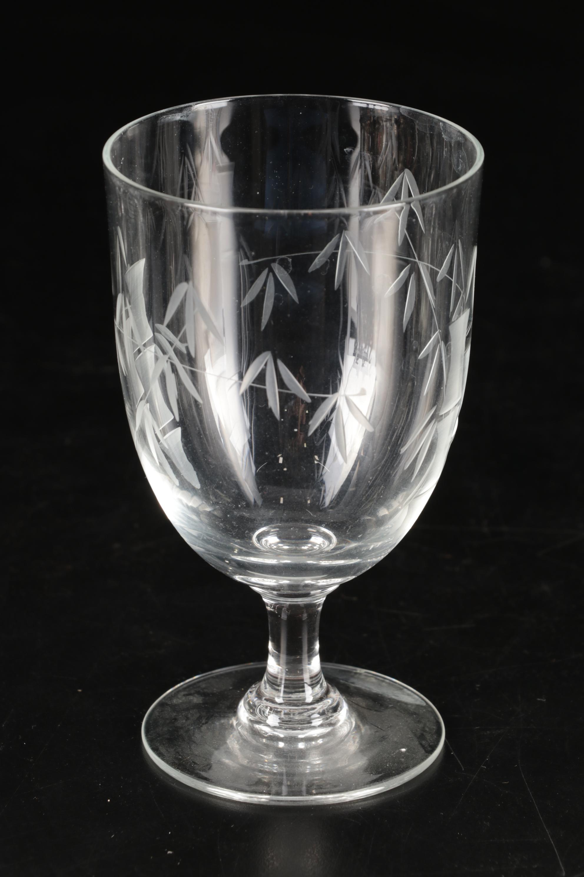 Noritake "Bamboo" Goblets, Lunt Silversmiths Tooth Fairy Bank and Table ...