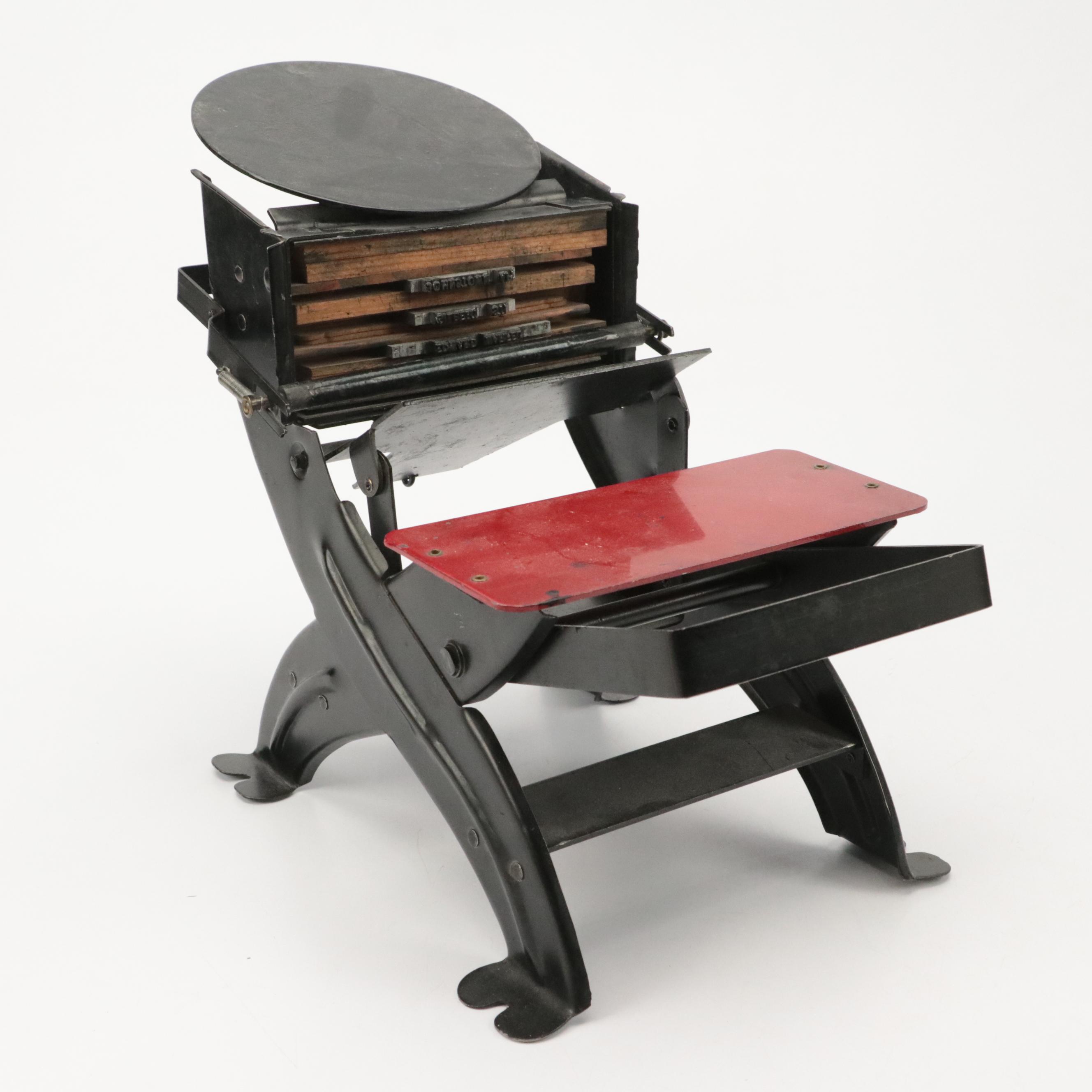 Elm City Toy Model 750 Tabletop Letterpress with Movable Wooden Type ...