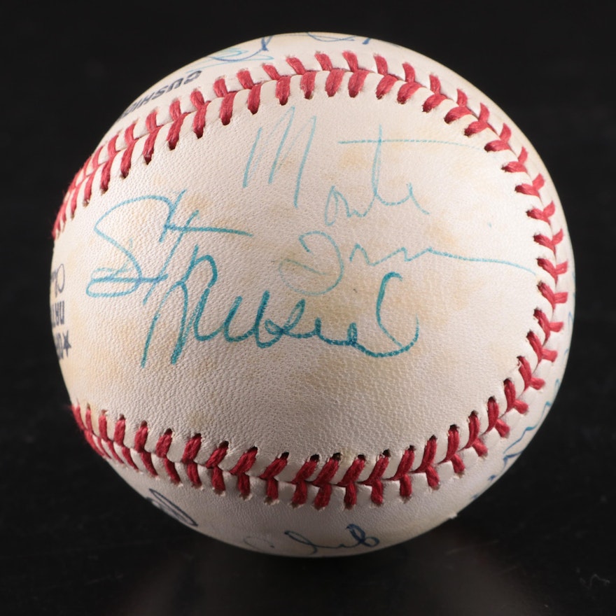Willie Mays, Stan Musial, Hank Aaron, and More Signed Rawlings Baseball ... Willie Mays, Stan Musial, Hank Aaron, and More Signed Rawlings Baseball ...