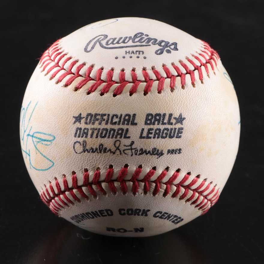 Willie Mays, Stan Musial, Hank Aaron, and More Signed Rawlings Baseball ... Willie Mays, Stan Musial, Hank Aaron, and More Signed Rawlings Baseball ...