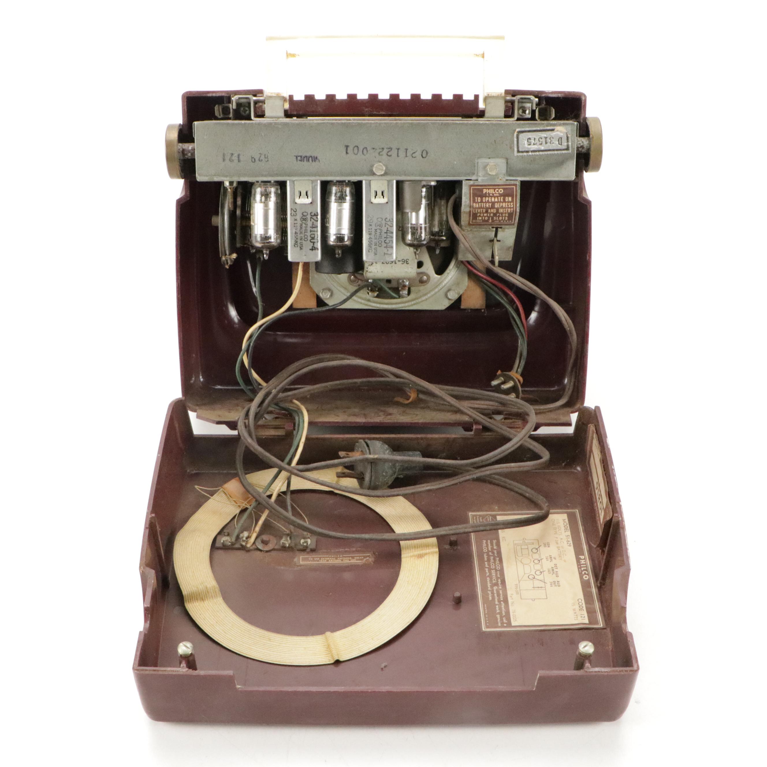Philco Tabletop Tube Radio, 1951 | EBTH