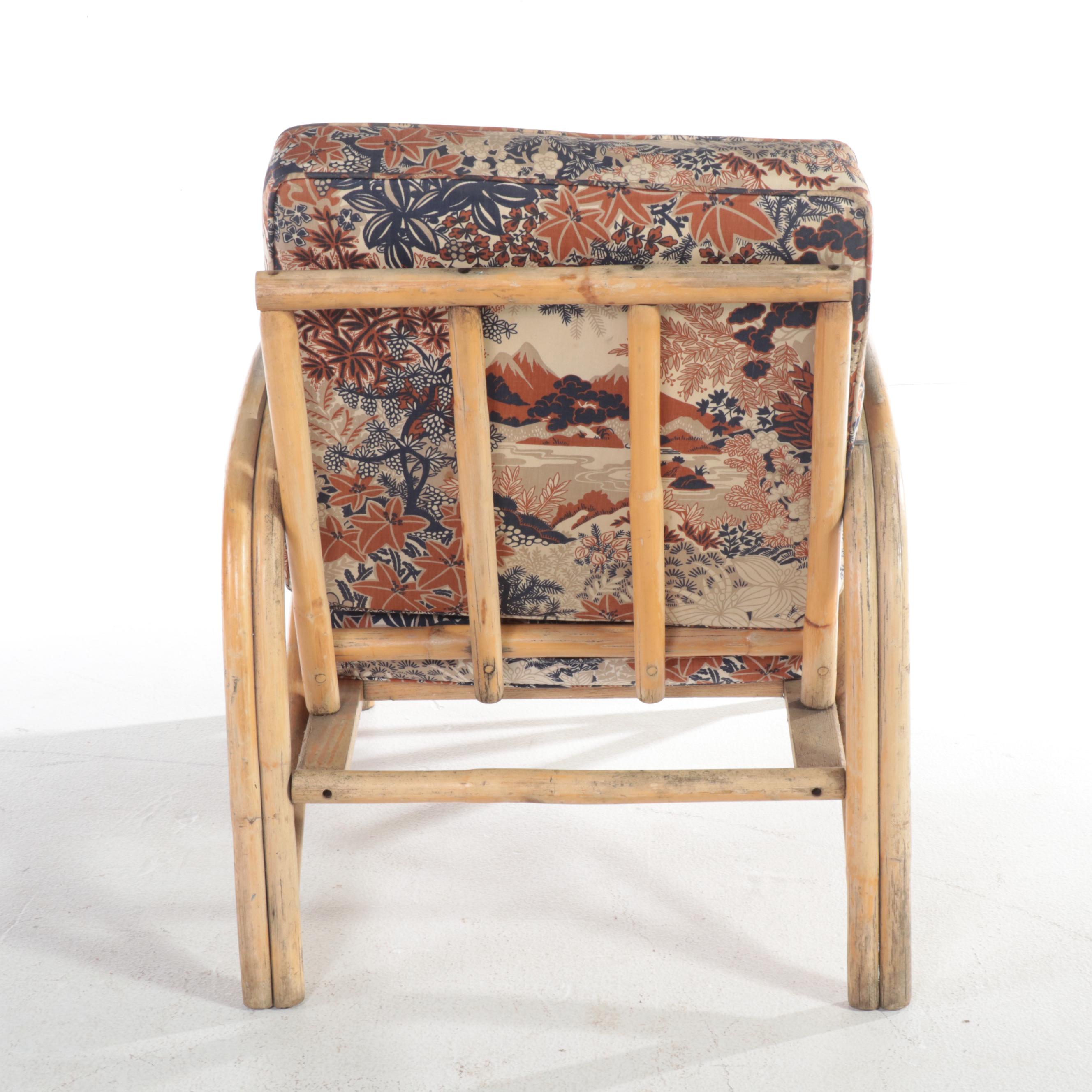 Upholstered Rattan Seating Group, Mid to Late 20th Century | EBTH