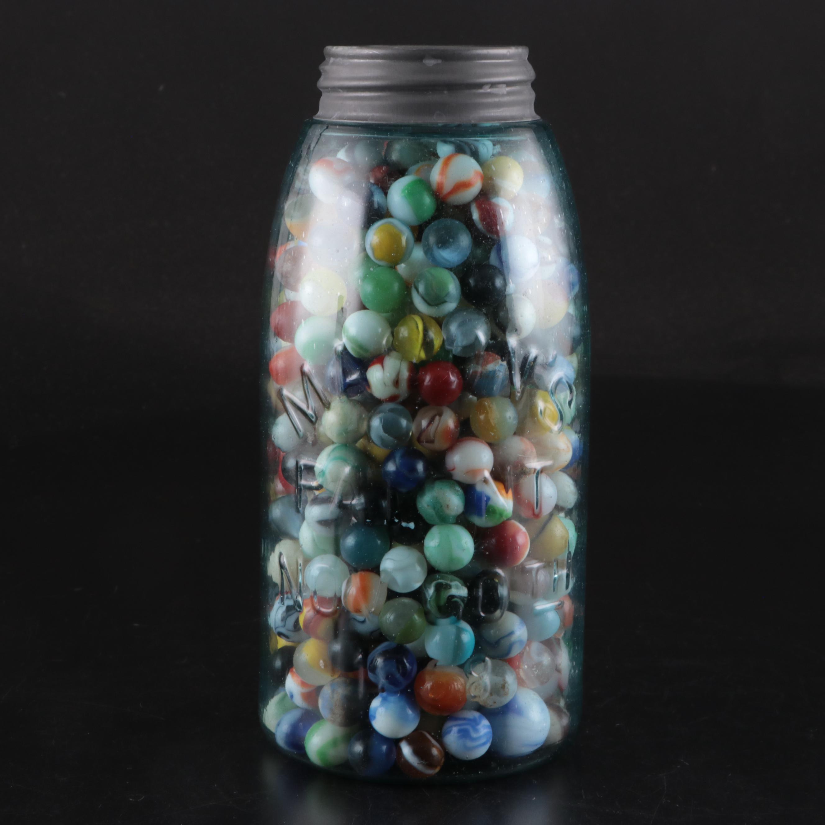 Comets, Tri-Lites, and More Handmade and Machine Made Marbles in Hazel ...