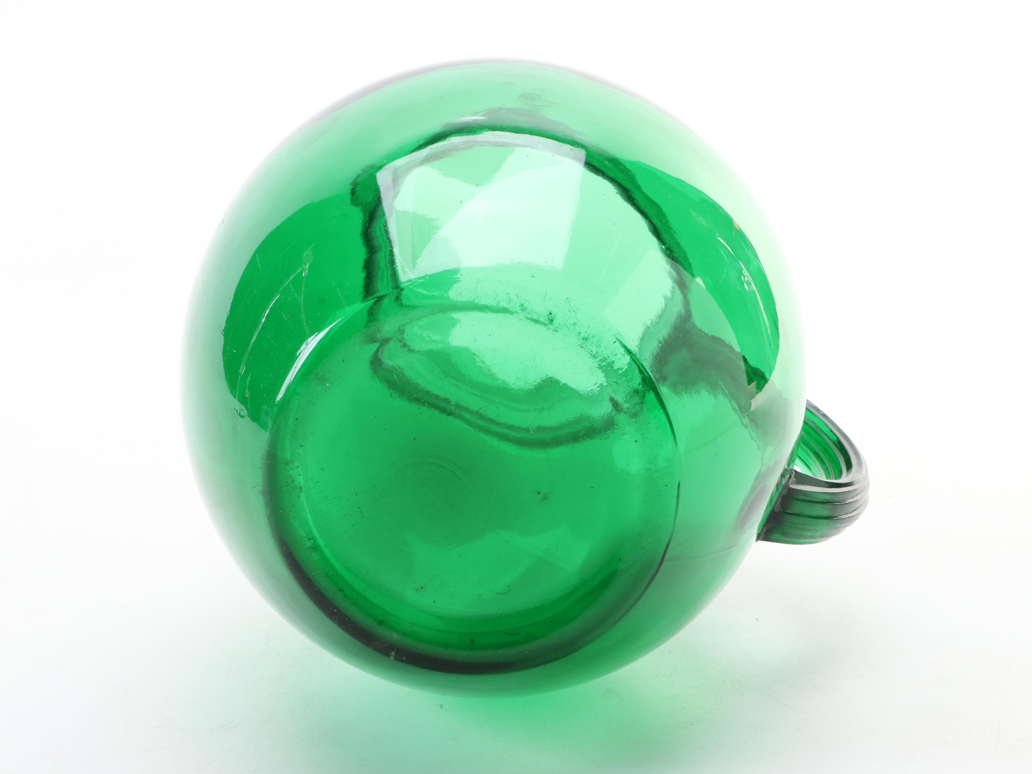 Anchor Hocking "Roly Poly Forest Green" Pitcher and Flat Juice Glasses ...