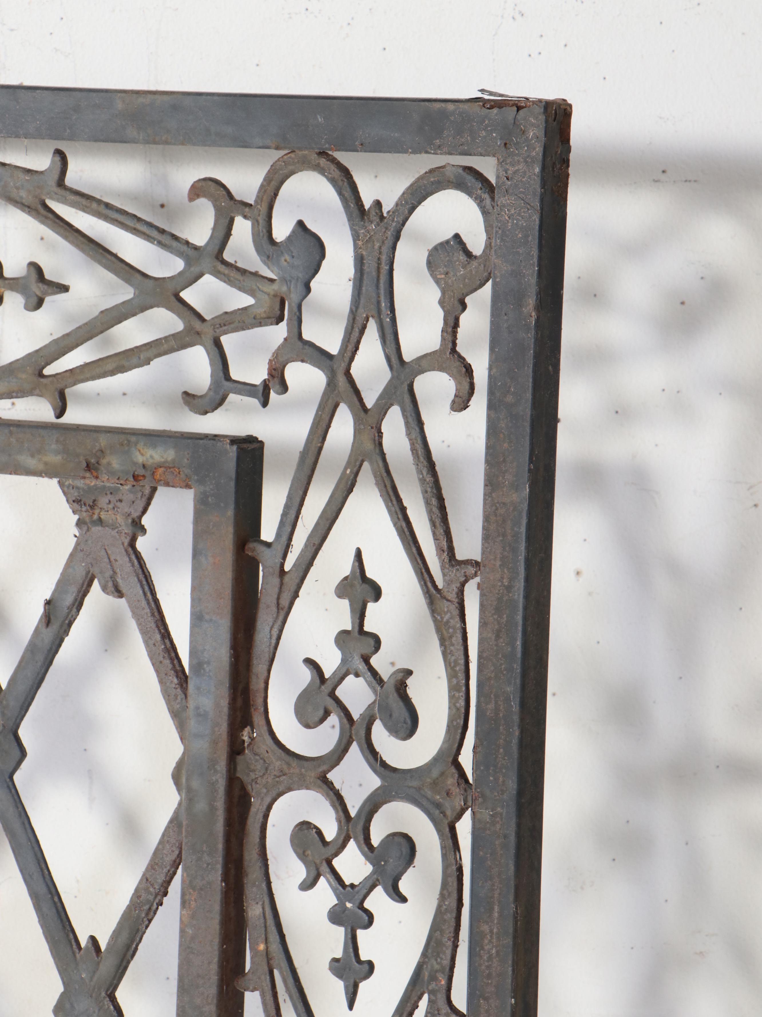 Set of Painted Steel Garden Grille Panels | Everything But The House