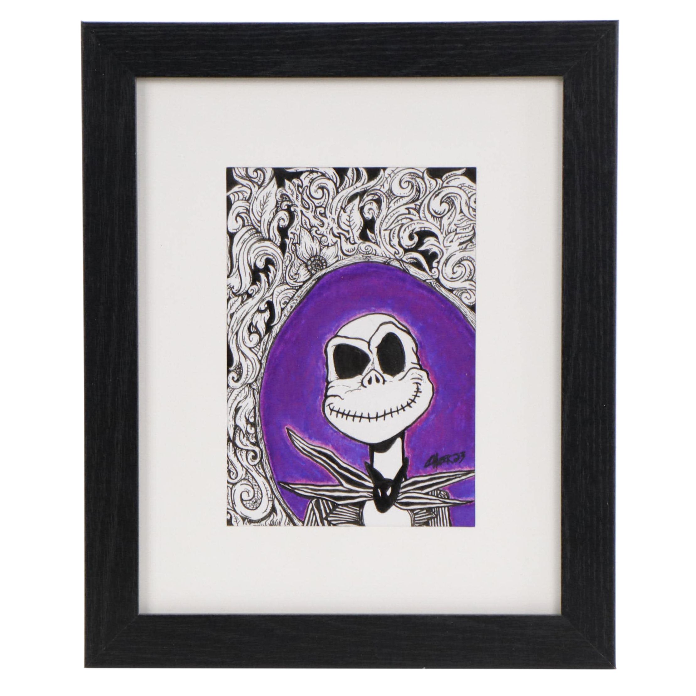 Chris Huber Mixed Media Drawing "Jack," 2023 | EBTH