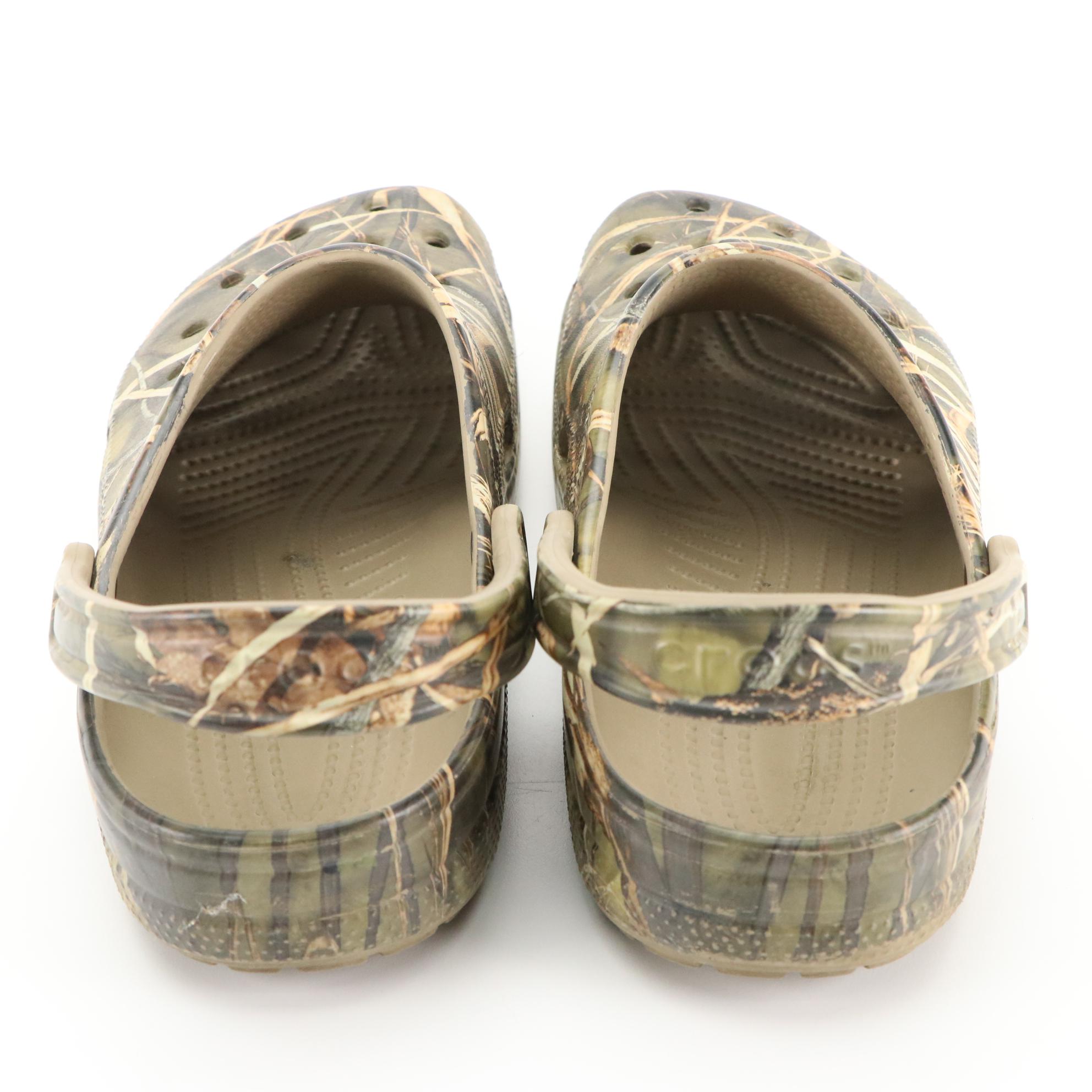 Men's Crocs Closed Toe Leather and Camo Clogs with Trailbreak Water ...