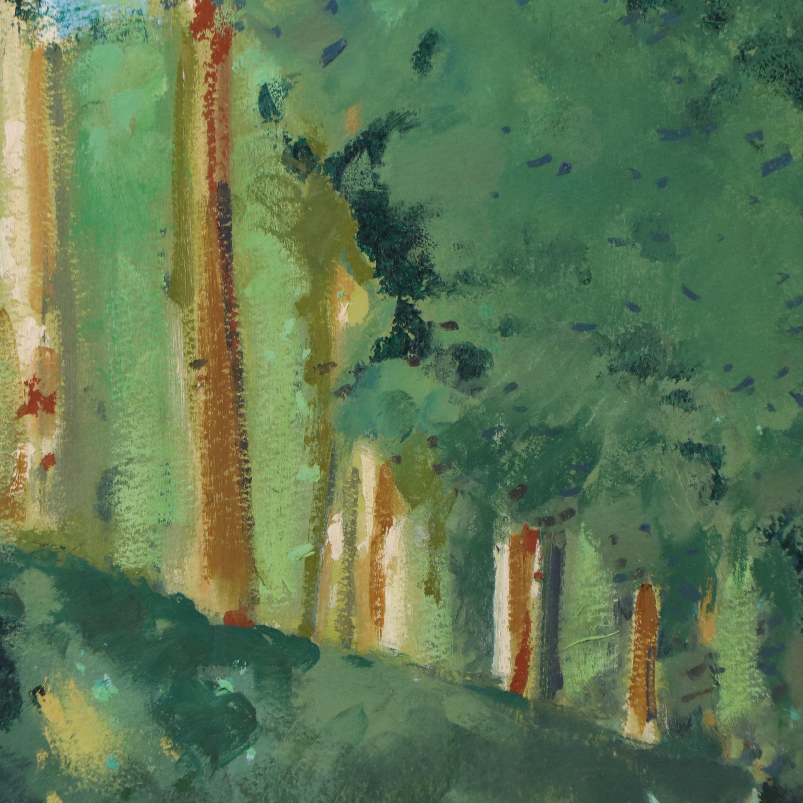 Merlene Schain Oil Painting "Boboli Gardens," 1998 | EBTH