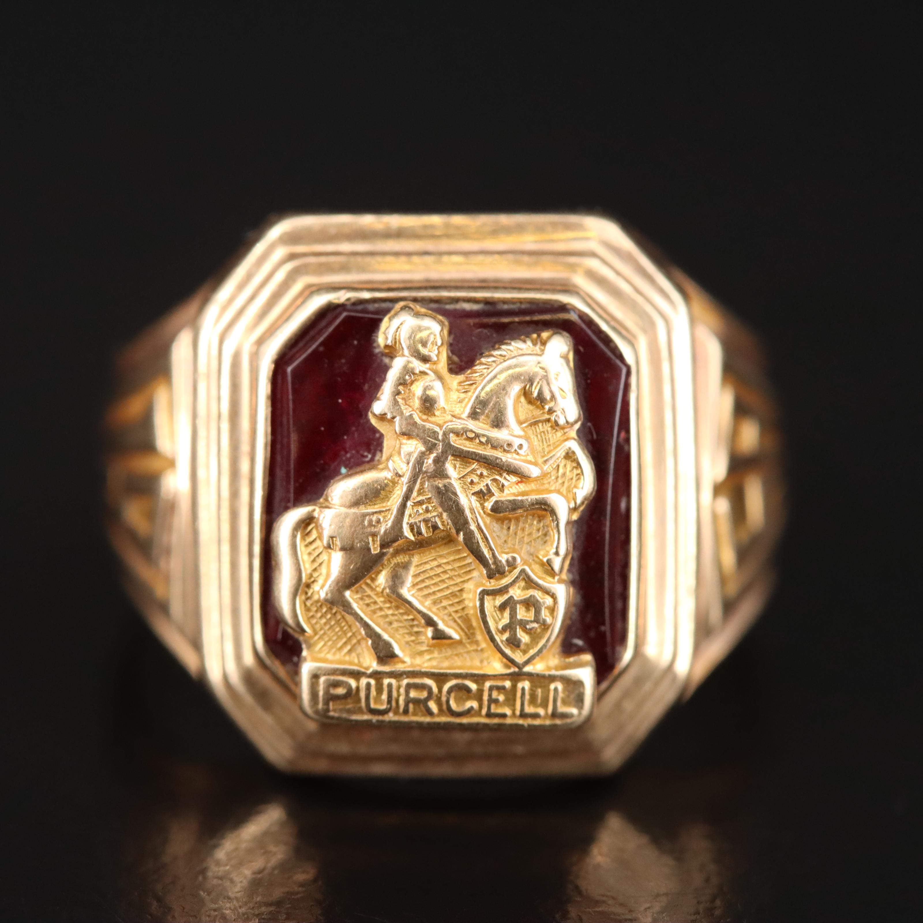 Vintage 10K Ruby Class Ring | EBTH