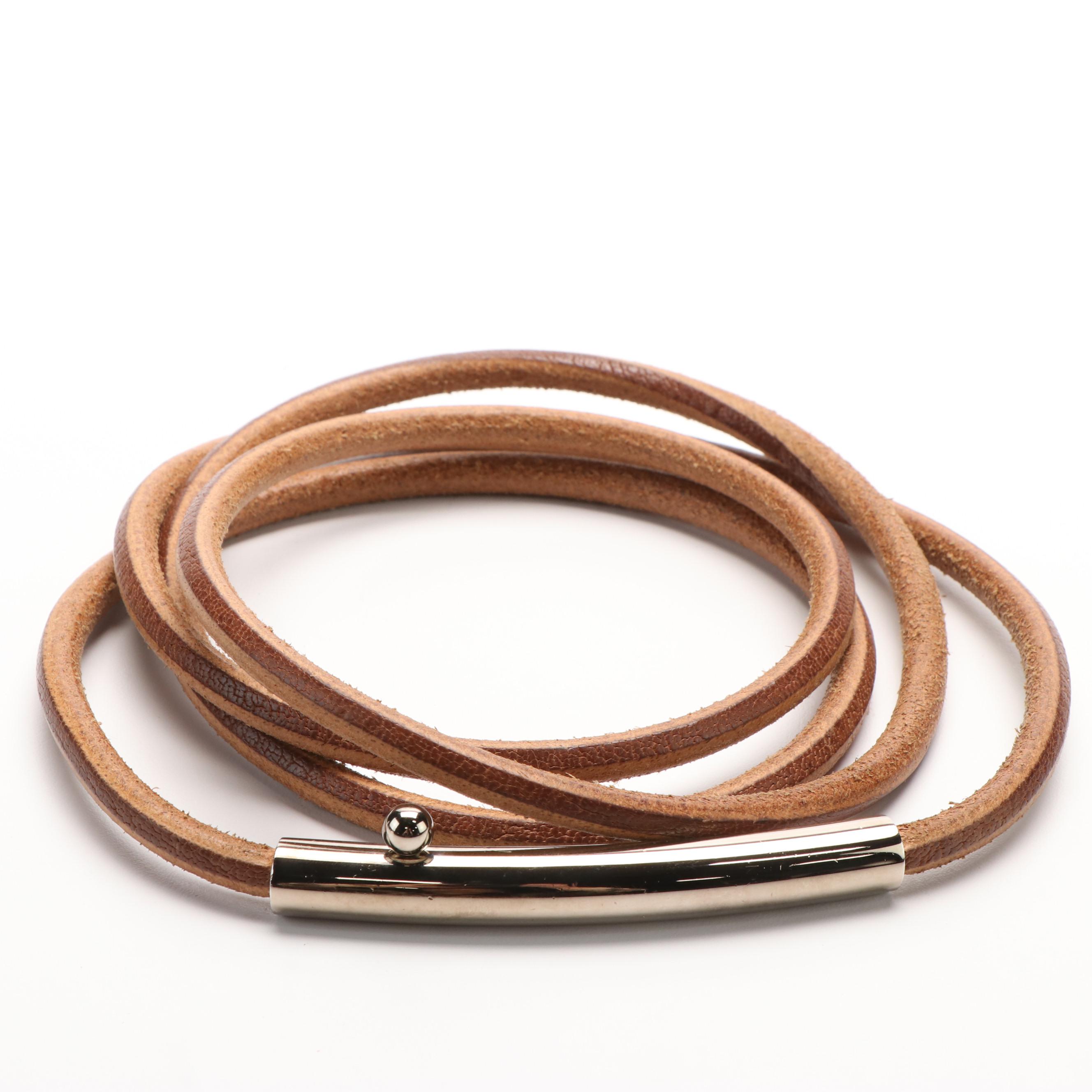 Hermès Double Tour Leather Rope Belt | EBTH
