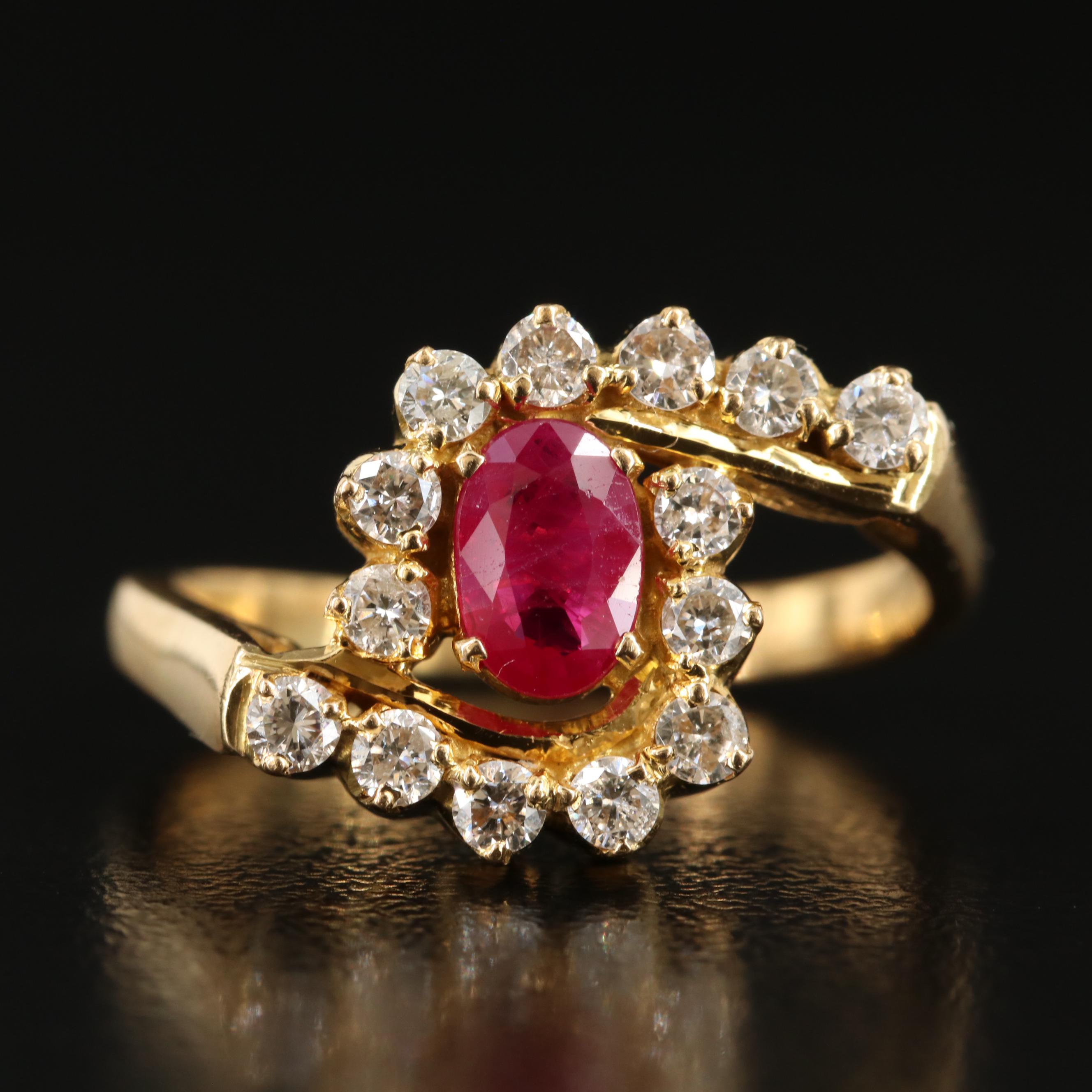 18K Ruby and Diamond Ring | EBTH
